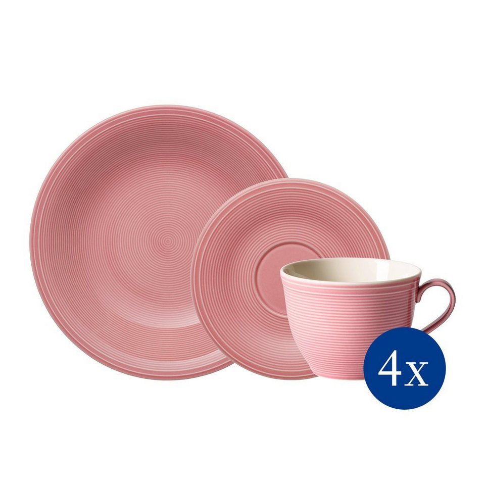 Like By Villeroy And Boch Kaffeeservice Color Loop Rose Kaffee Set