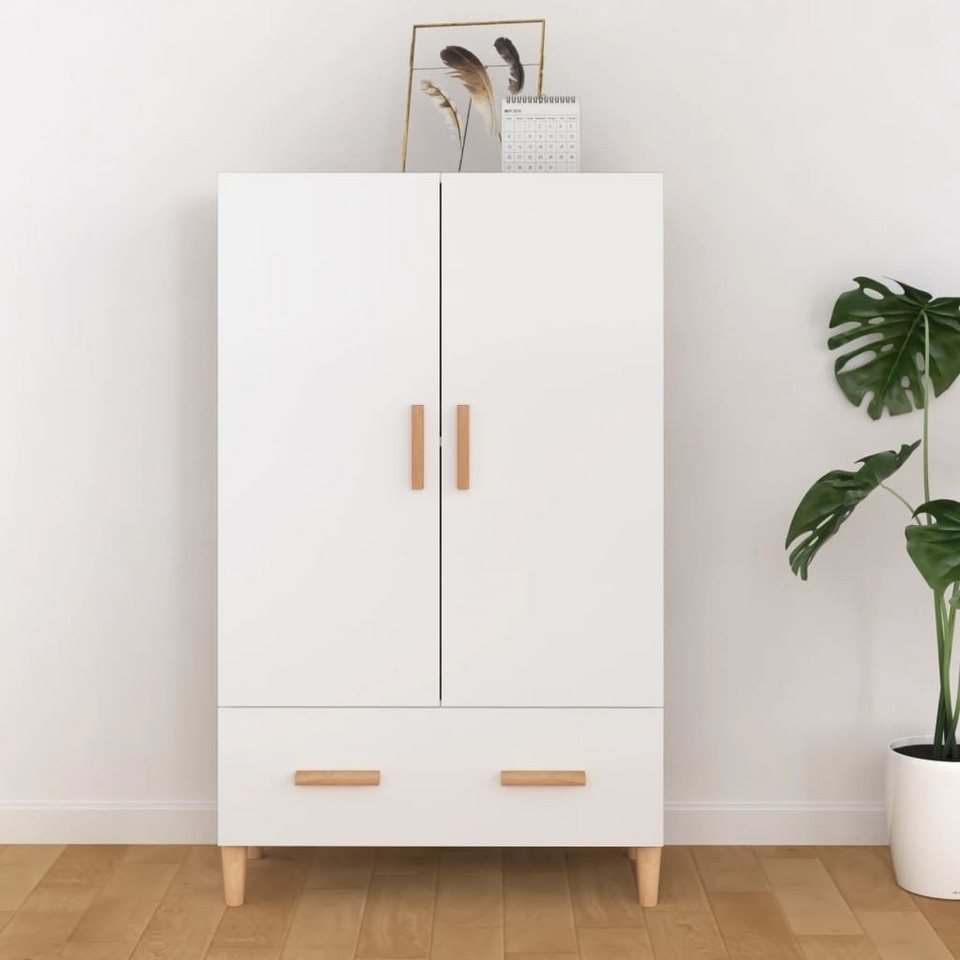 Möbelando Highboard Torres Bxhxt 70x115x31 Cm In Hochglanz Weiß Mit