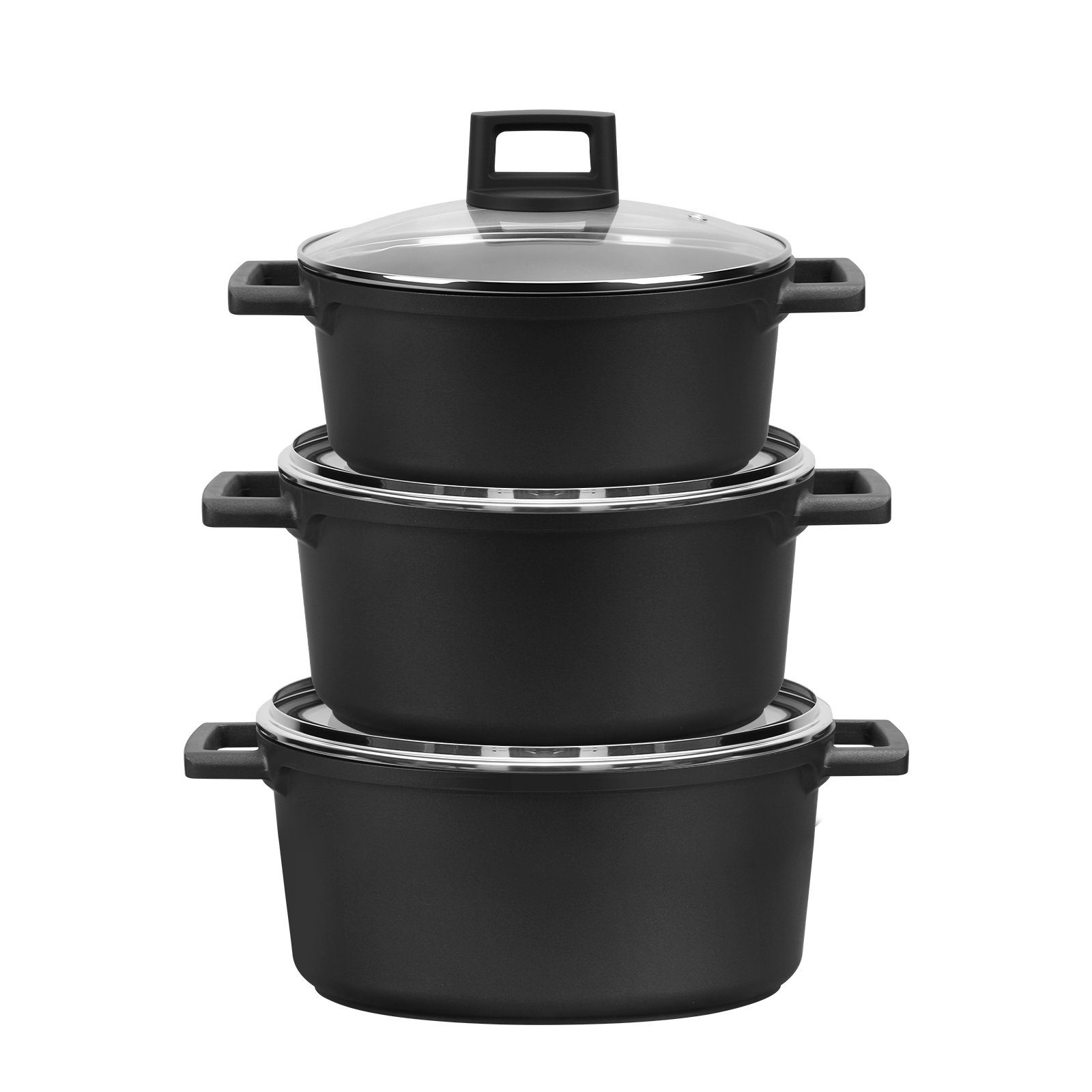 Homelux Topf Set 20 24 28 Cm Suppentöpfe Set Schmortopf Mit