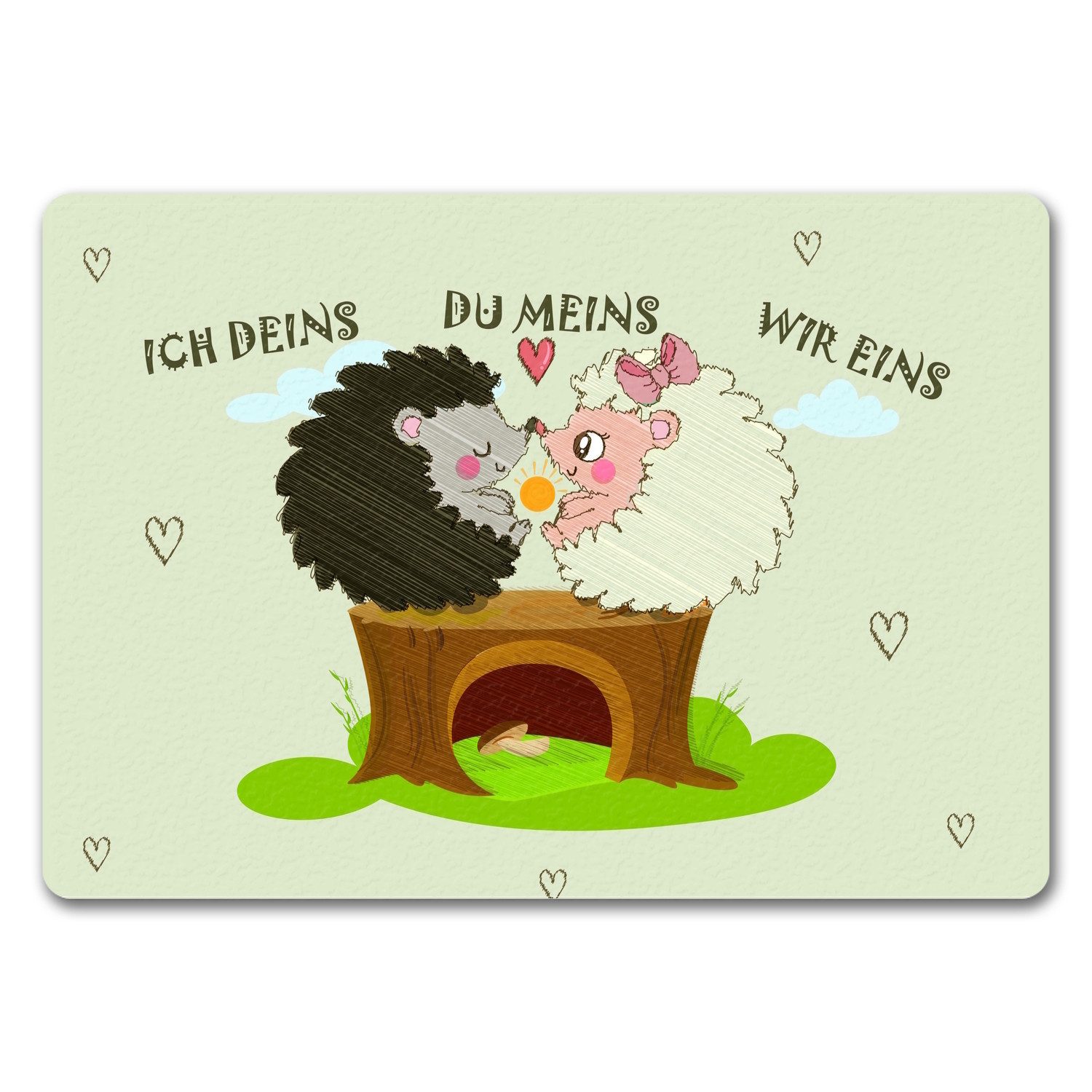 Fußmatte Igel Pärchen Fußmatte In 35x50 Cm Ohne Rand Mit Spruch Ich