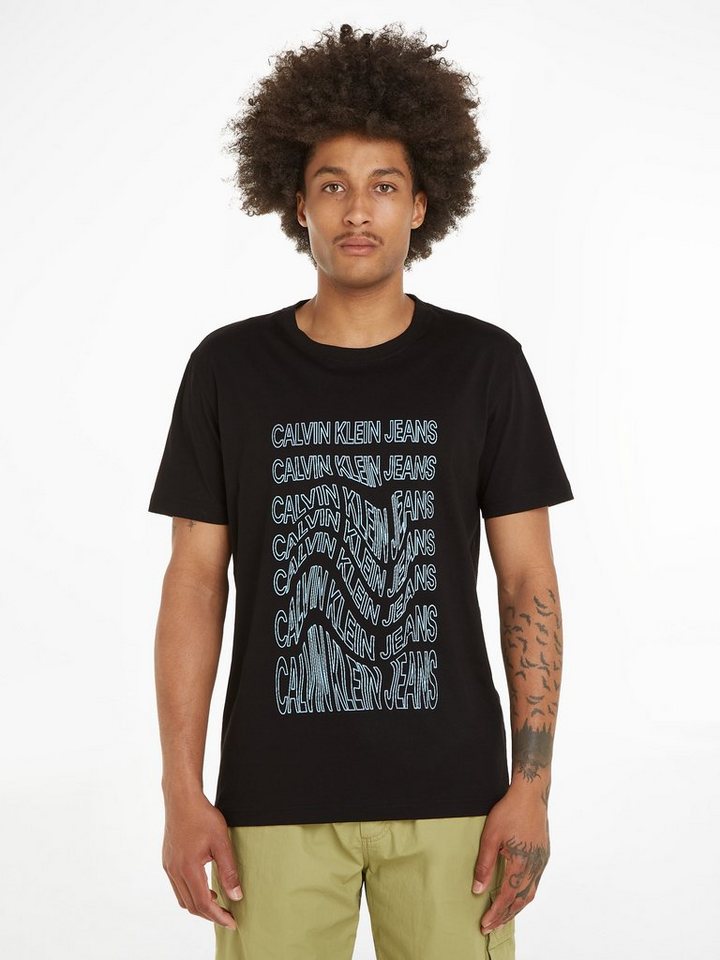 Calvin Klein Jeans T Shirt Institutional Warp Tee Mit Logodruck