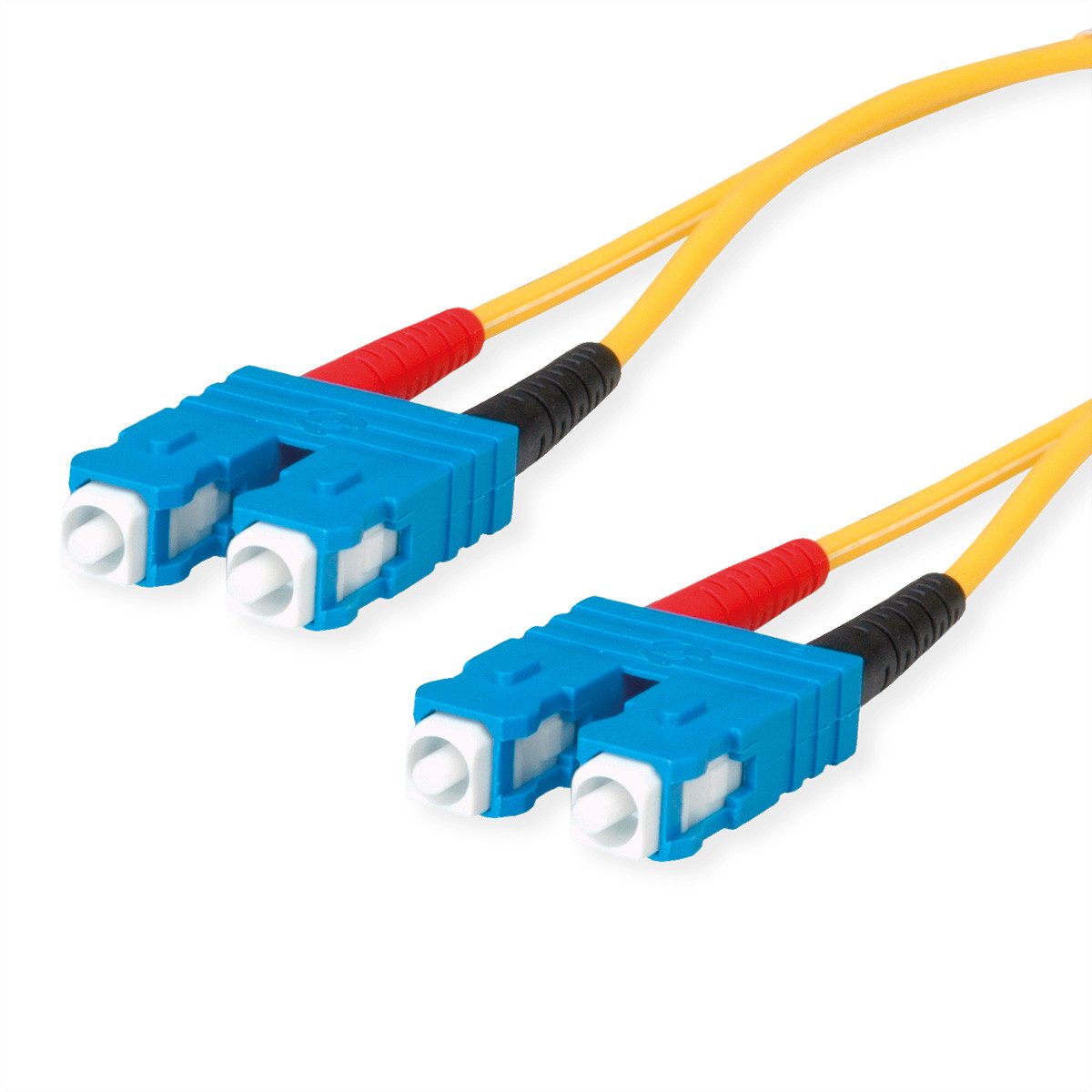 Telegärtner LWL Rangierkabel 2x E9/125 OS2 Glasfaserkabel, (100.0 cm), 1x SC Duplex - 1x SC Duplex