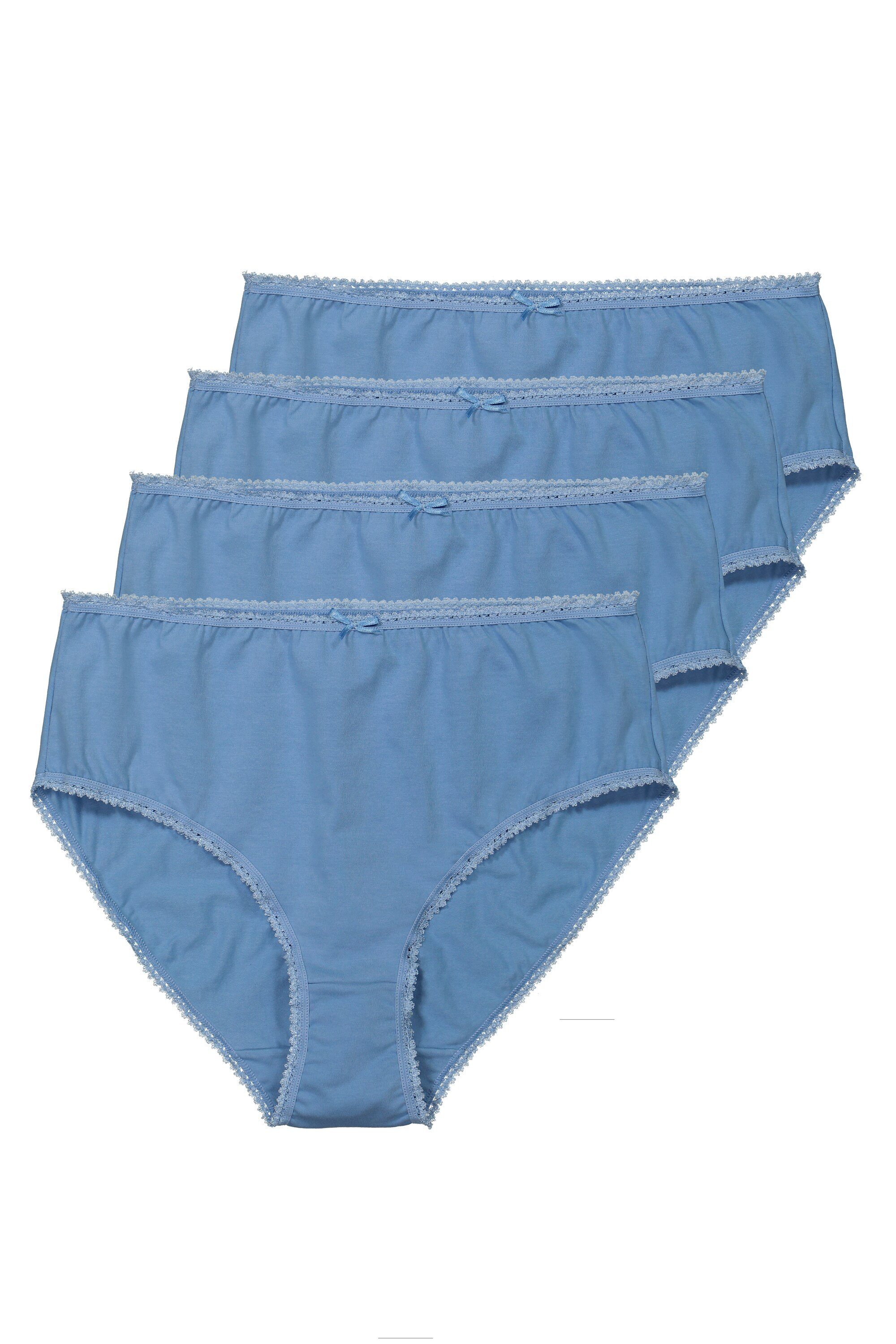 Ulla Popken Slip 4er Pack Slips Mit Spitzenbündchen 4 St