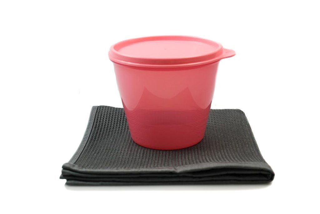 TUPPERWARE Back-Set 800 ml rosa Frische-Turm + GLASTUCH
