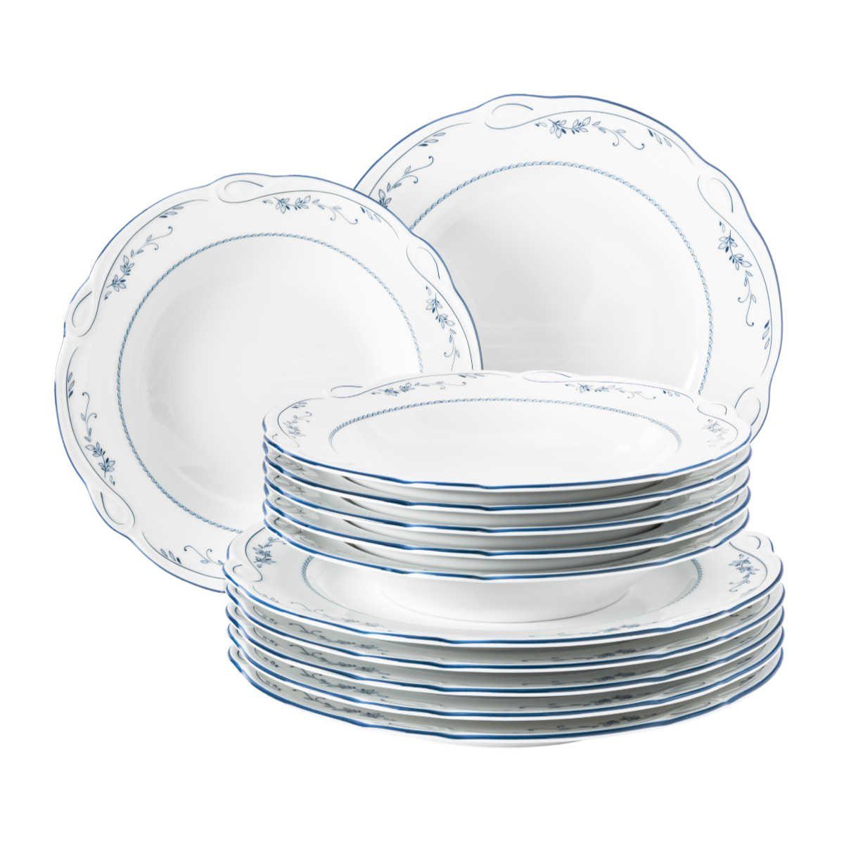 Seltmann Weiden Tafelservice Desiree Aalborg, 6 Personen, Porzellan, 12-tlg.