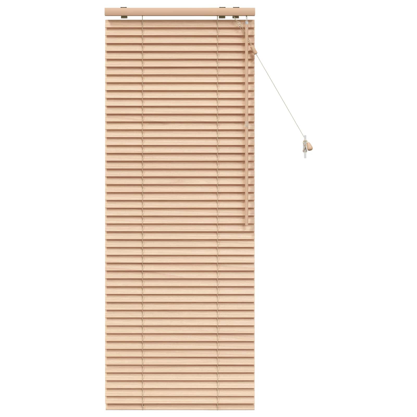 Rollo Jalousie Eichenoptik 75 x 250 cm 35 mm Massives Paulownia-Holz ...