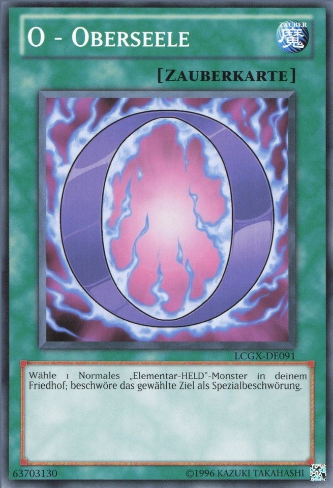 Recollectibles Sammelkarte Yugioh Karte O Oberseele Deutsch Yu Gi Oh