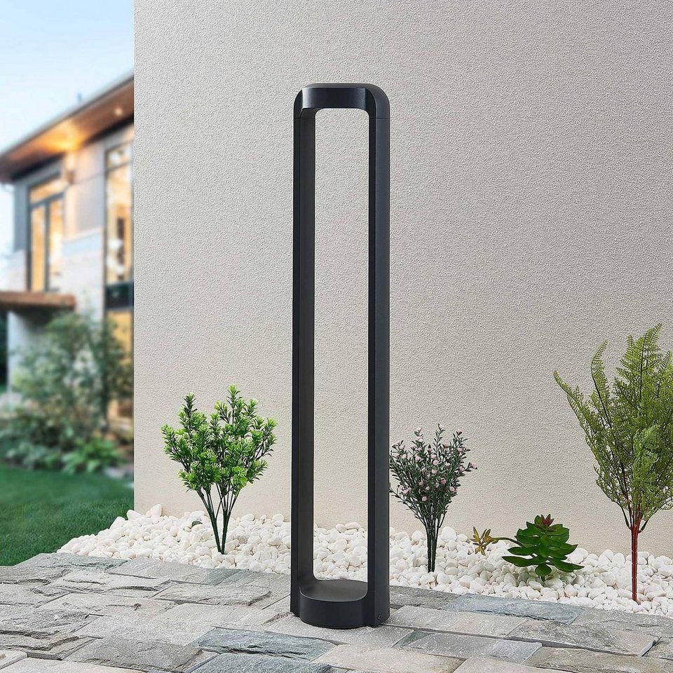 Lucande Led Pollerleuchte Habsa Led Leuchtmittel Fest Verbaut