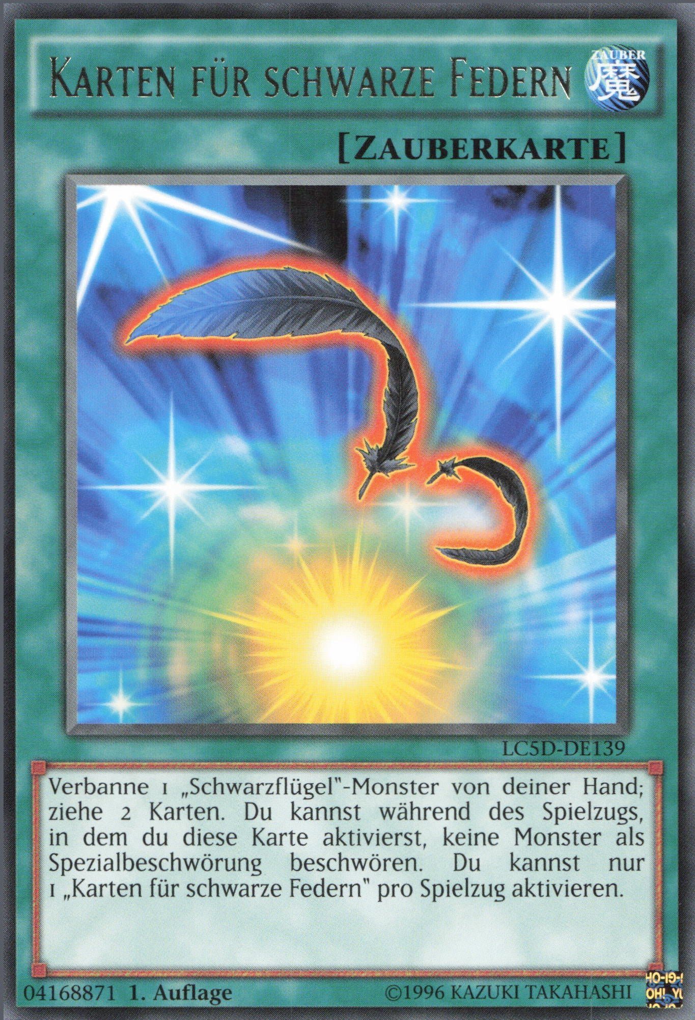 Recollectibles Sammelkarte Yugioh Karte Karten Für Schwarze Federn Yu