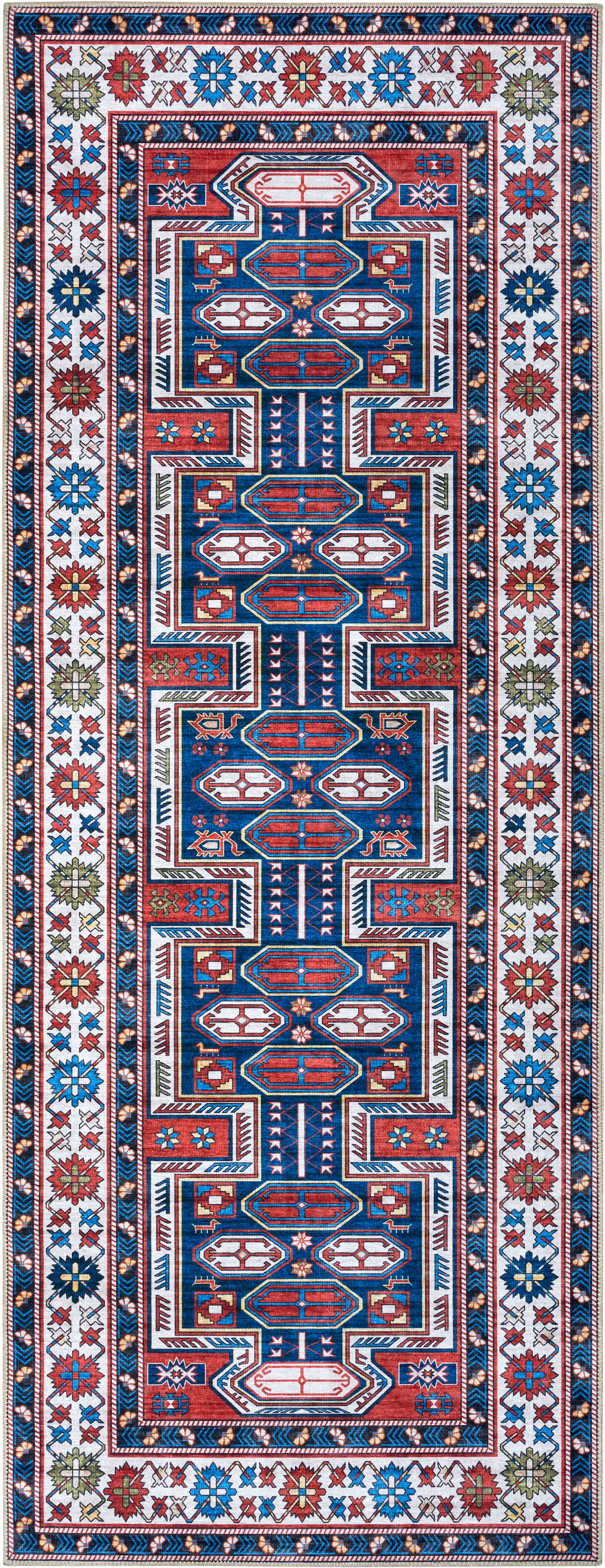 Designteppich Kazak Tizab Elle Decoration Rechteckig Höhe 7 Mm