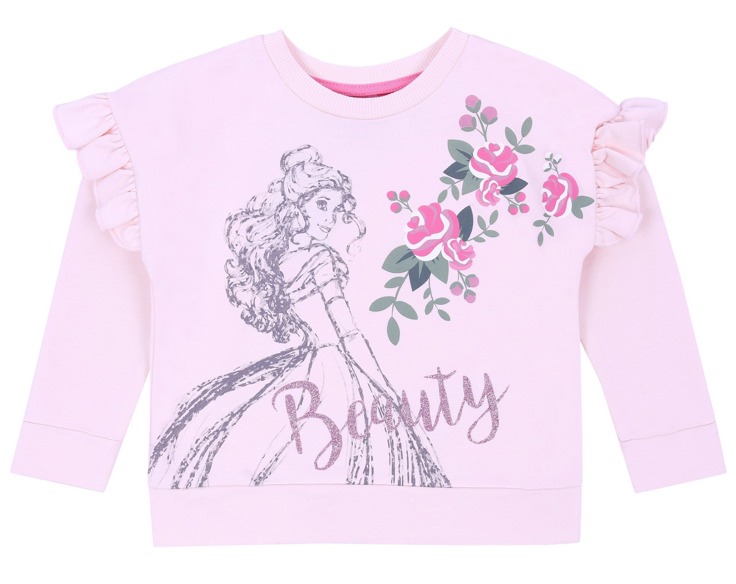 Sarciaeu Langarmbluse Rosa Bluse Bella Prinzessinnen Beauty And The