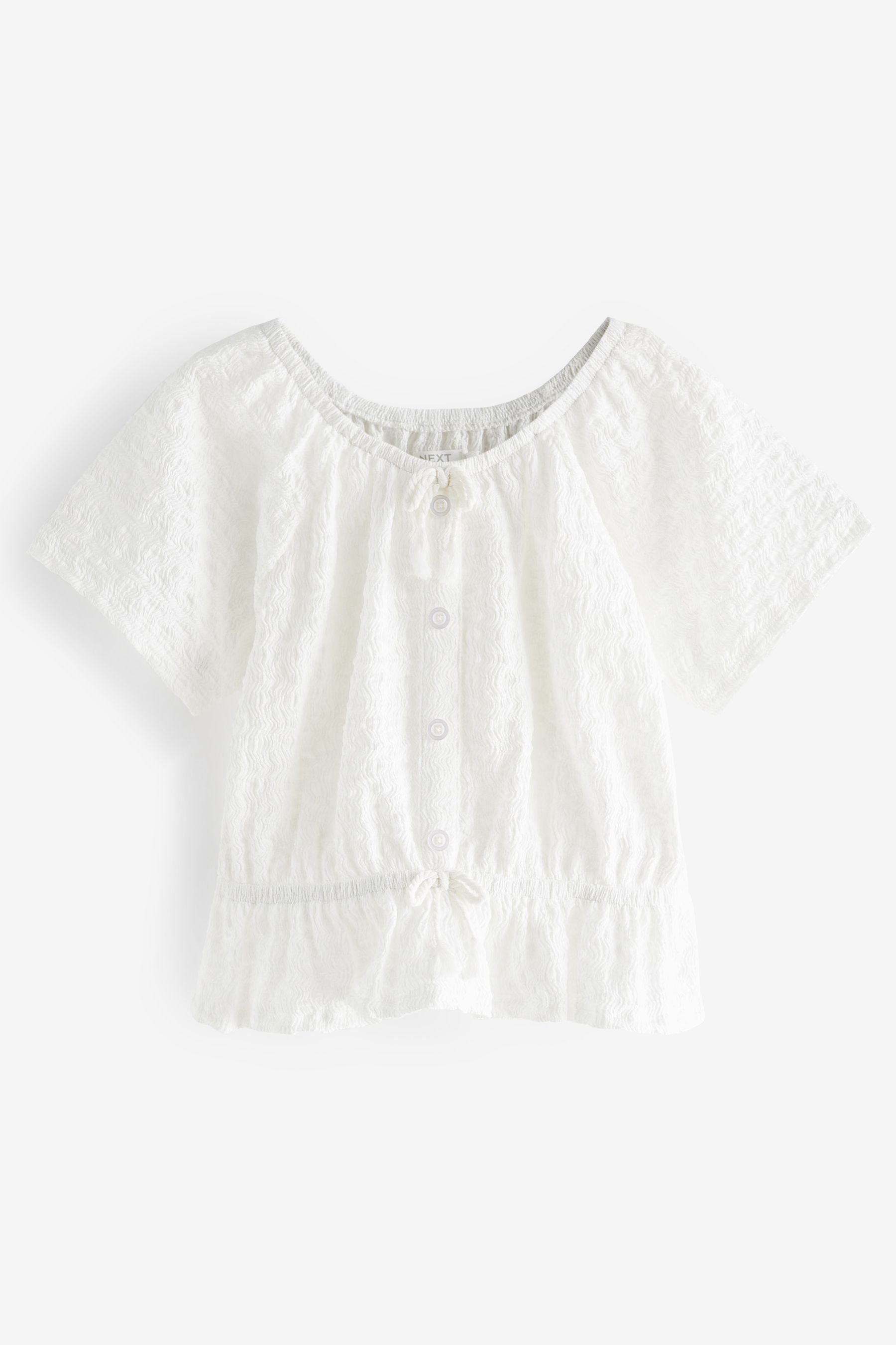 Next Blusenshirt Bardot Oberteil In Strukturierter Knitteroptik 1 Tlg