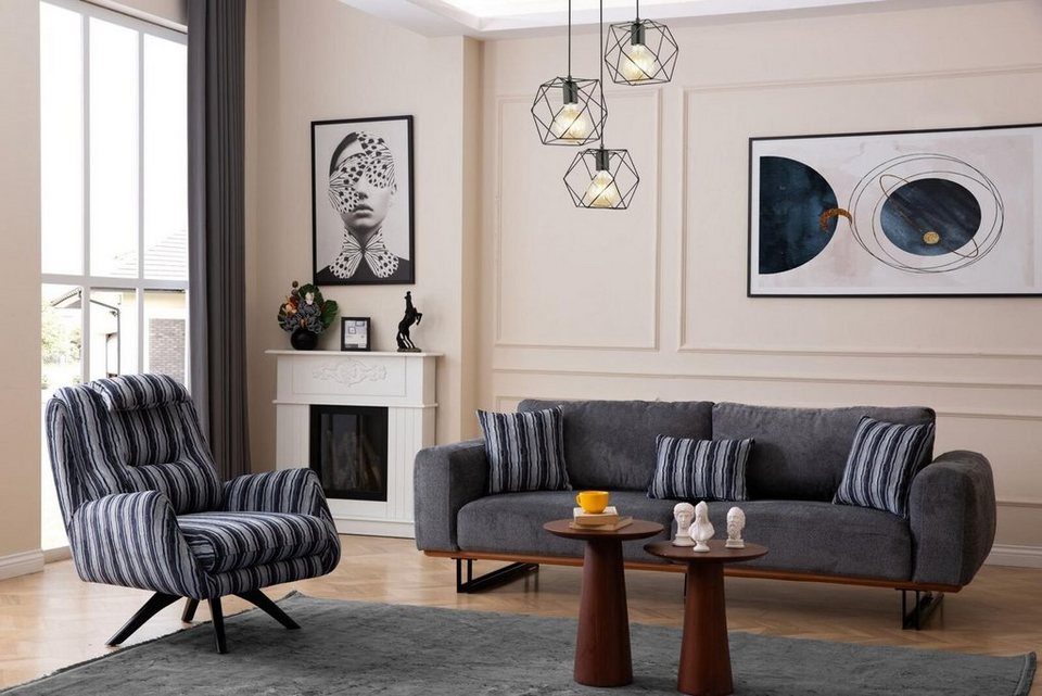 Jvmoebel Wohnzimmer Set Wohnzimmer Set Designer Sofagarnitur 4 1