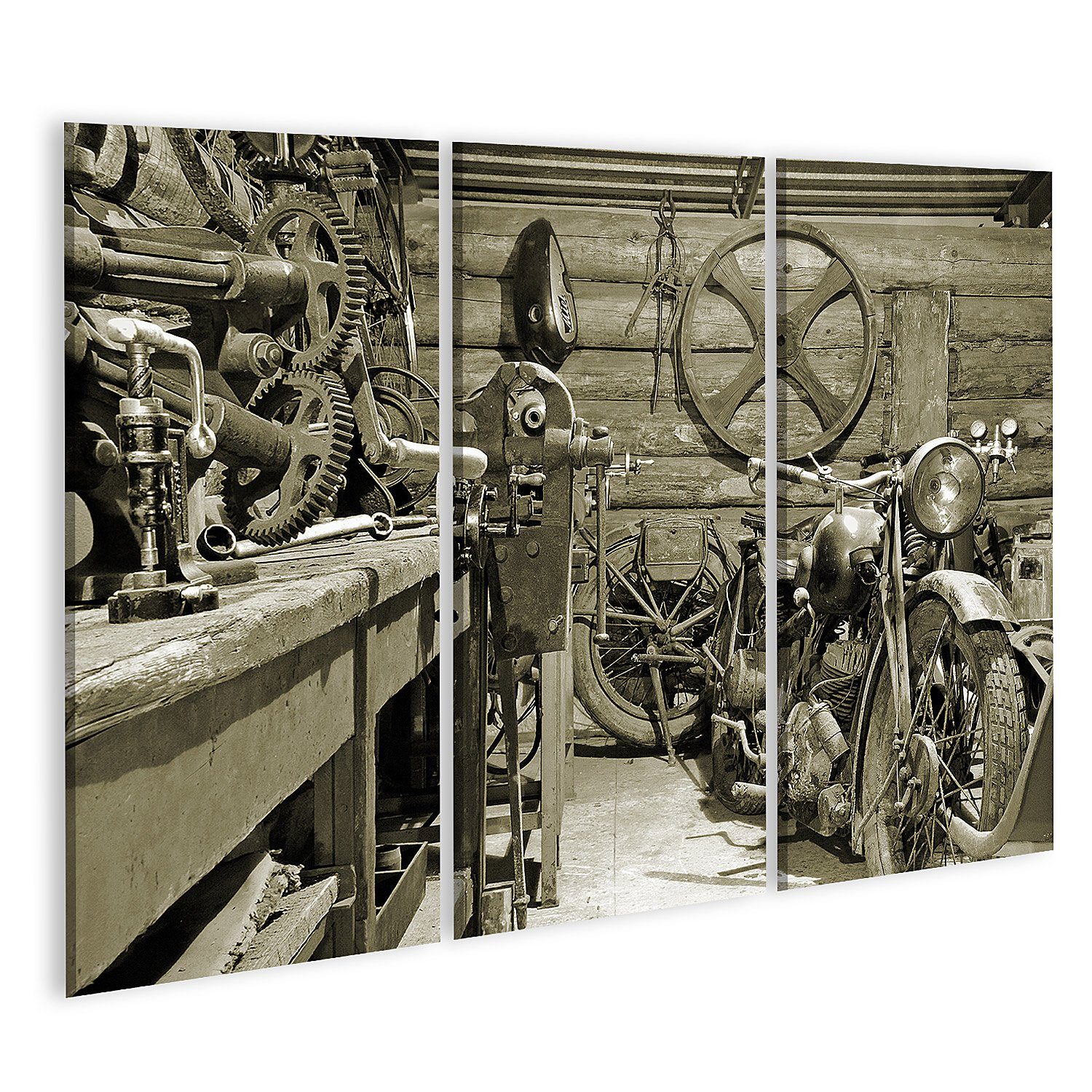 Islandburner Leinwandbild Bild Auf Leinwand Zwei Motorräder Und