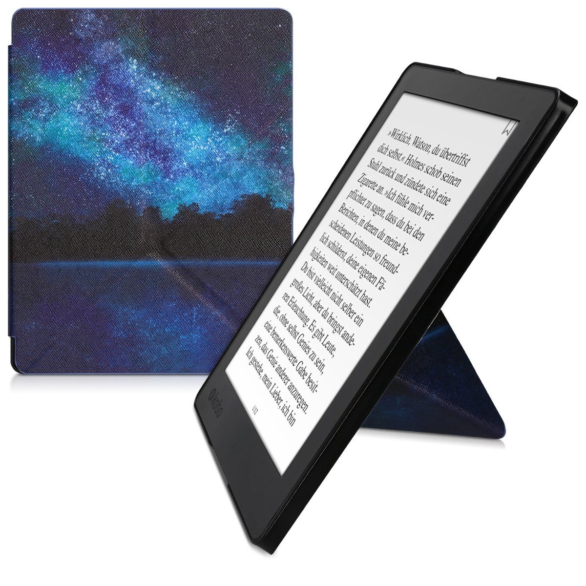 Kwmobile E Reader Hülle Hülle Für Kobo Aura H2o Edition 2 Kunstleder