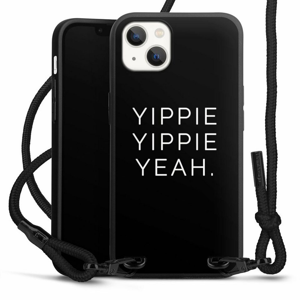 Deindesign Handyhülle Yippie Yippie Yeah Black Apple Iphone 13
