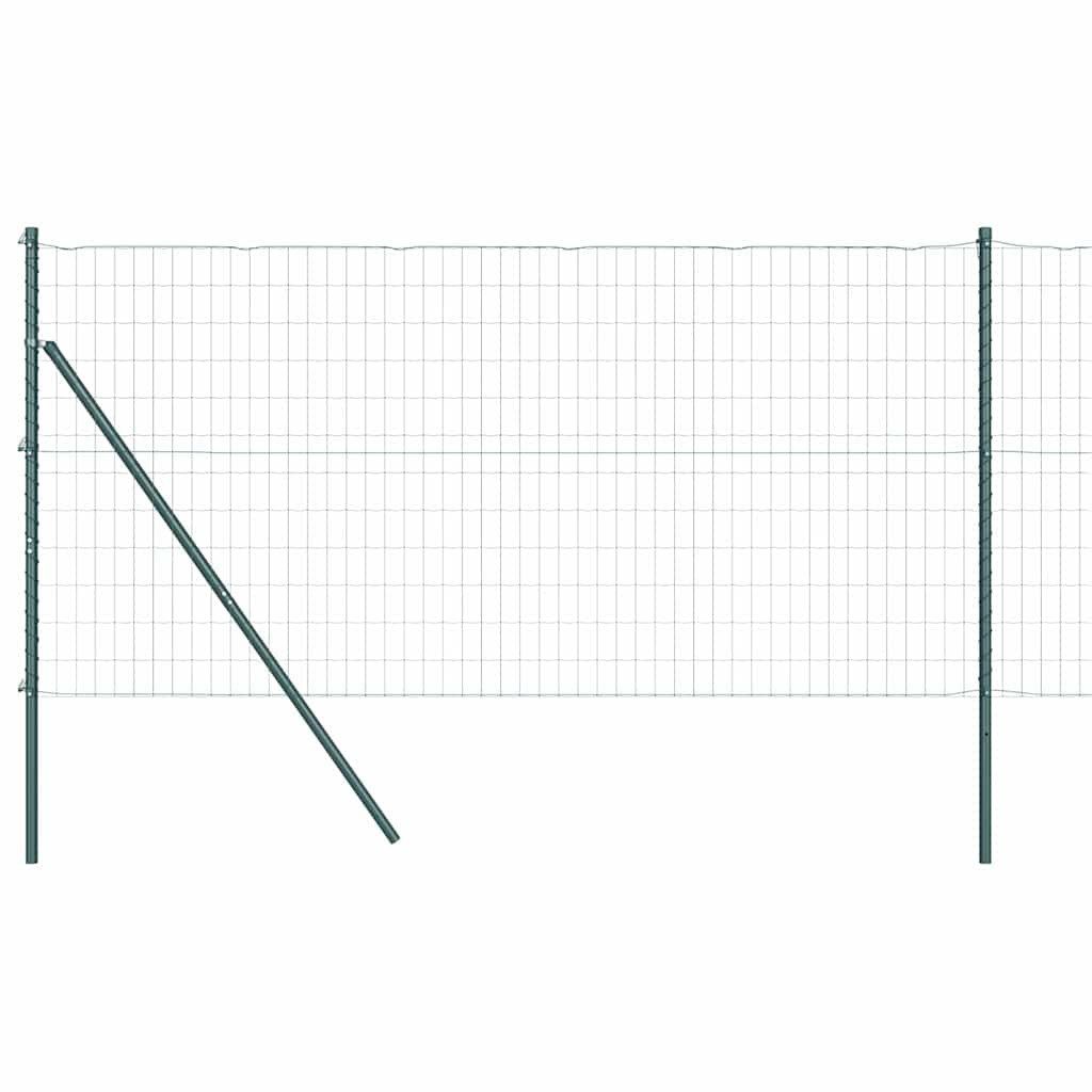 vidaXL Gartenzaun Ground Fix Geschweißter Drahtzaun 10 x 1,4 m (B x H ...