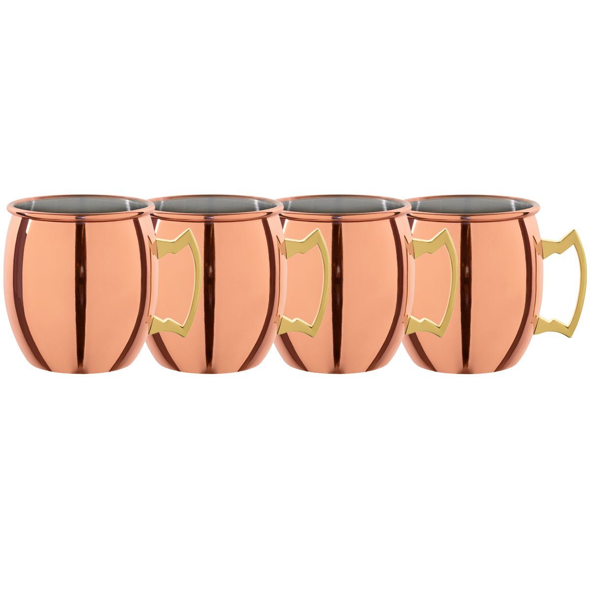 ich-zapfe Sektglas 4-er Set Mini Moscow Mule Becher