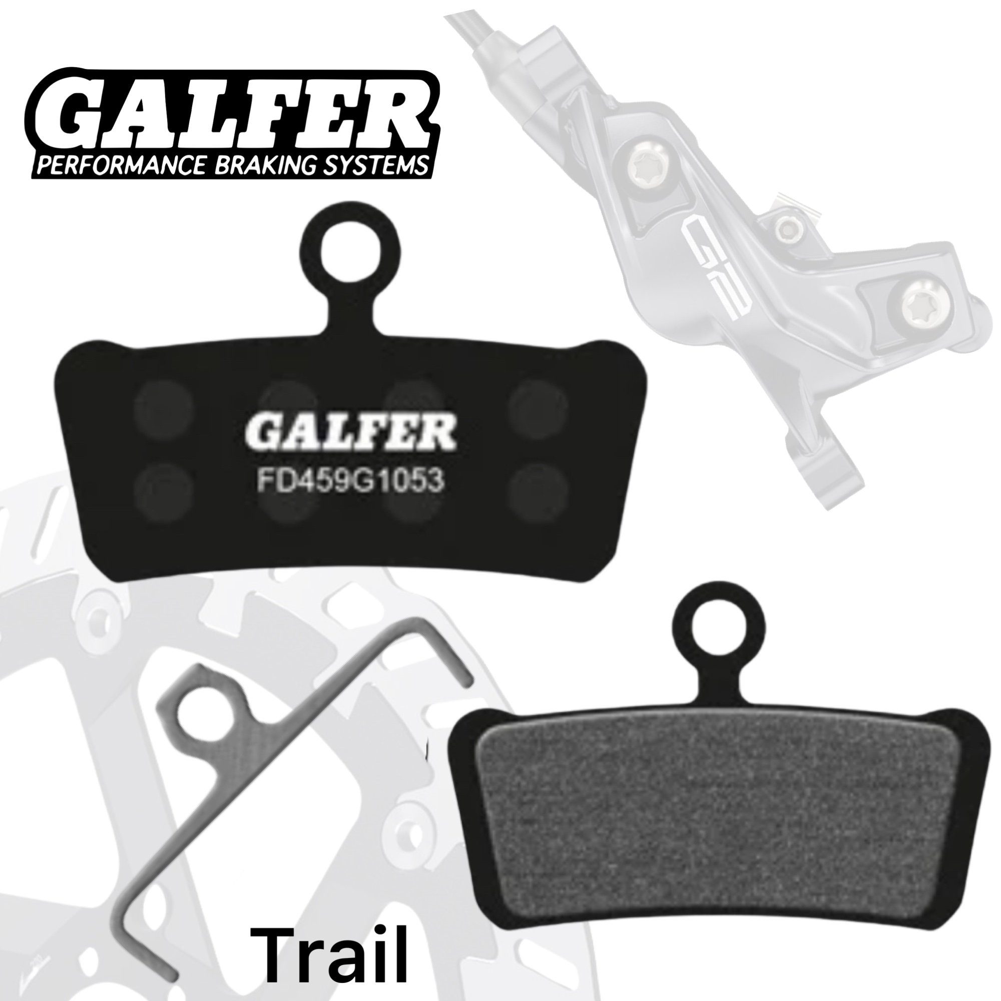 Galfer Scheibenbremse Galfer Scheibenbremsen Bremsbeläge Guide Avid - X0 Trail, 7 Trail, 9