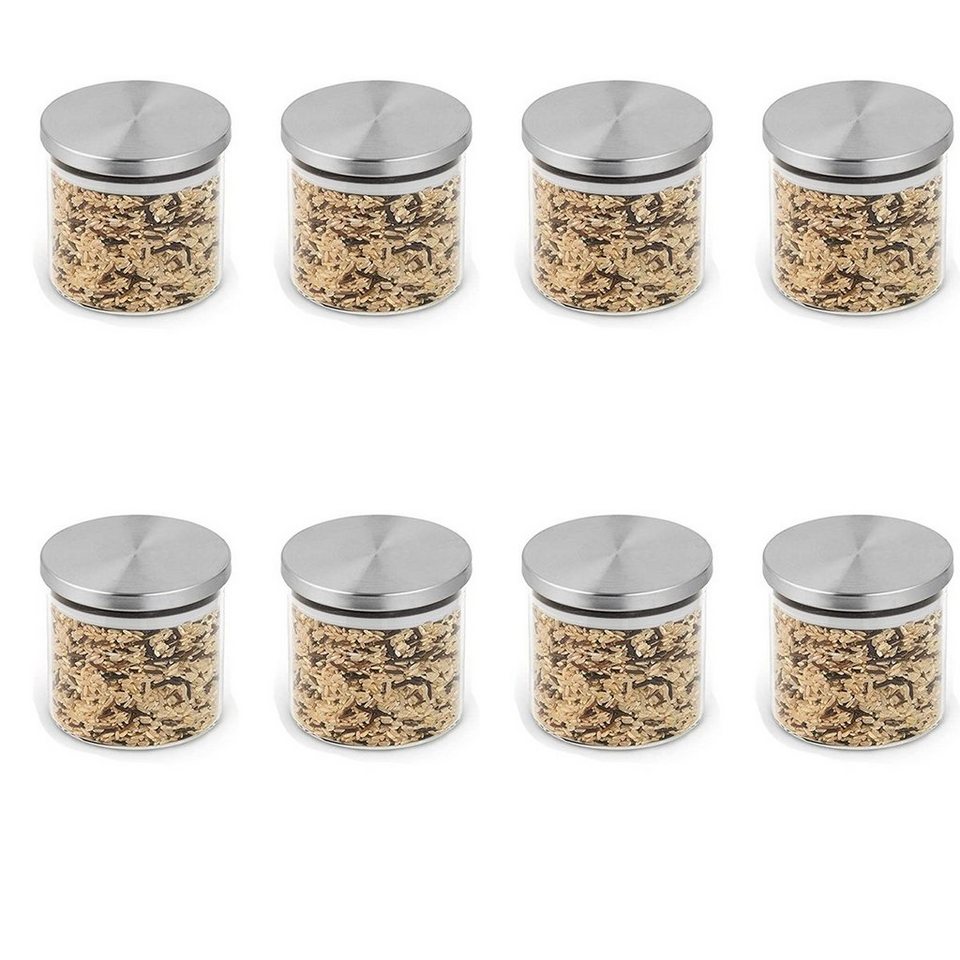 MULISOFT Vorratsdose Vorratsglas 8er Set, luftdicht, Edelstahl Deckel ... MULISOFT Vorratsdose Vorratsglas 8er Set, luftdicht, Edelstahl Deckel ...