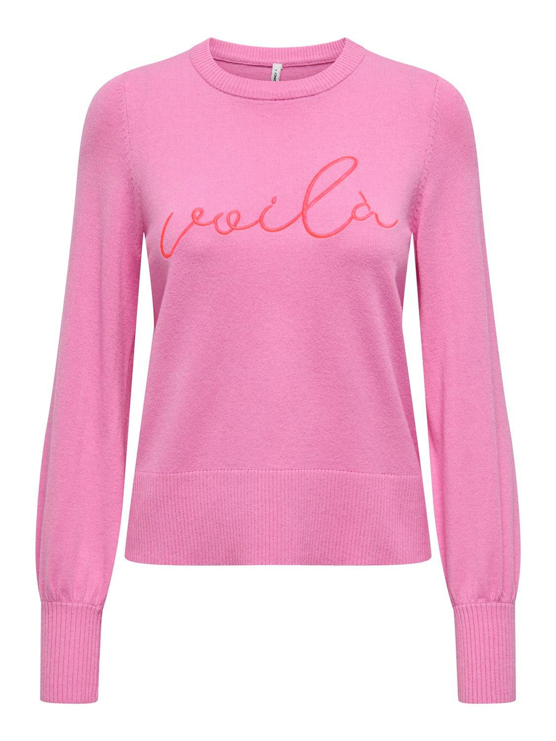 ONLY Strickpullover ONLIBI LS EMB O-NECK CC KNT