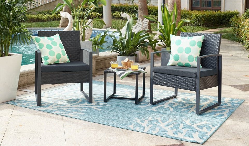 Furnling Gartenlounge Set Florenz Set 5 Tlg 2 Stühle Inkl