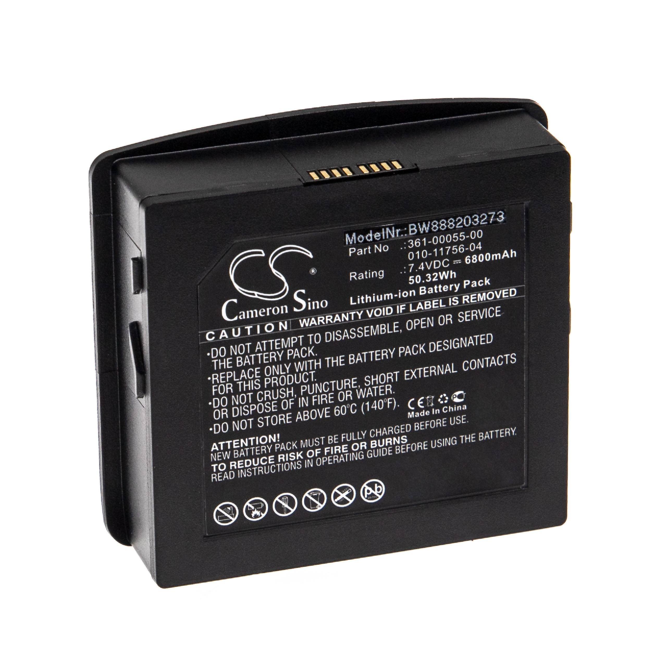 vhbw passend für Garmin Aera 796, 795 Navigationssystem / Luftfahrt GPS Akku Li-Ion 6800 mAh (7,4 V)