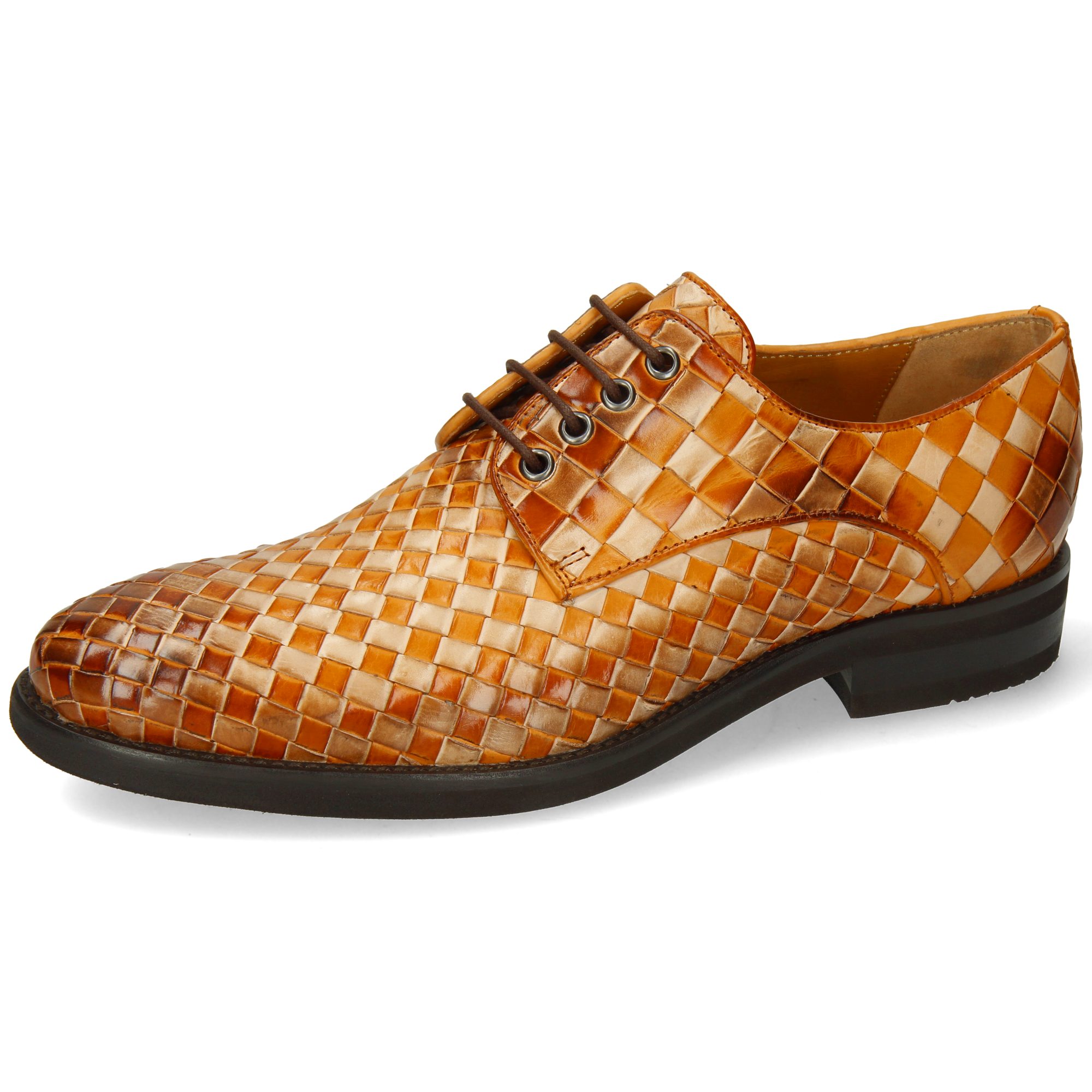 Melvin & Hamilton Brad 7 Schnürschuh, Material:Gewebtes Kalbsleder