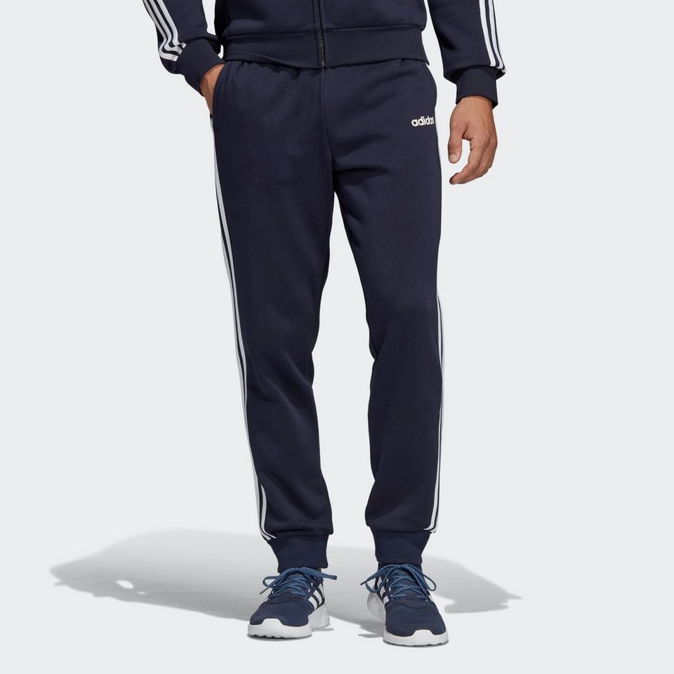 Adidas Performance Sweathose Essentials 3 Streifen Tapered Cuffed Hose
