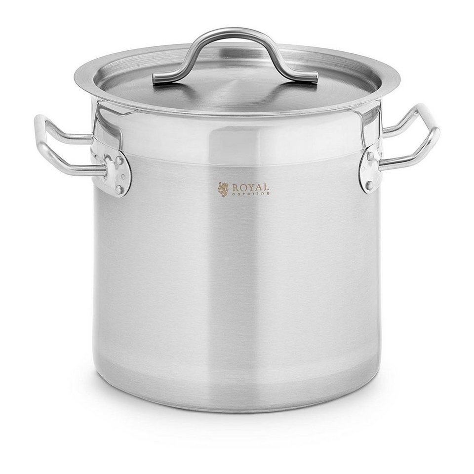 Royal Catering Kochtopf Edelstahl Kochtopf Induktion Topf Suppentopf