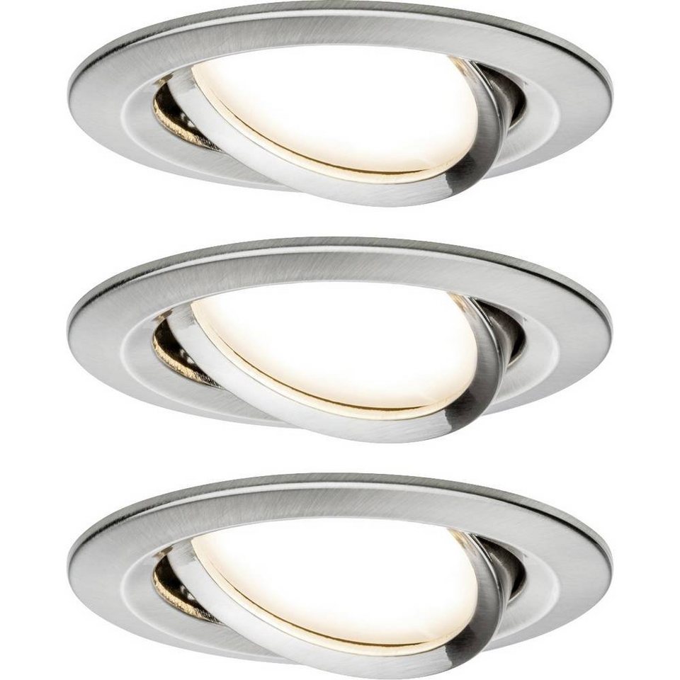 Paulmann Einbauleuchte Ebl Set Nova Plus Zb Coin Dim Rd Schw Led 3x6w