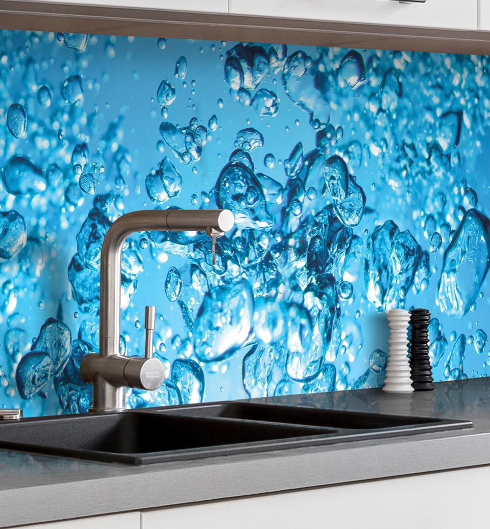 Mymaxxi Dekorationsfolie Küchenrückwand Selbstklebend Wasser