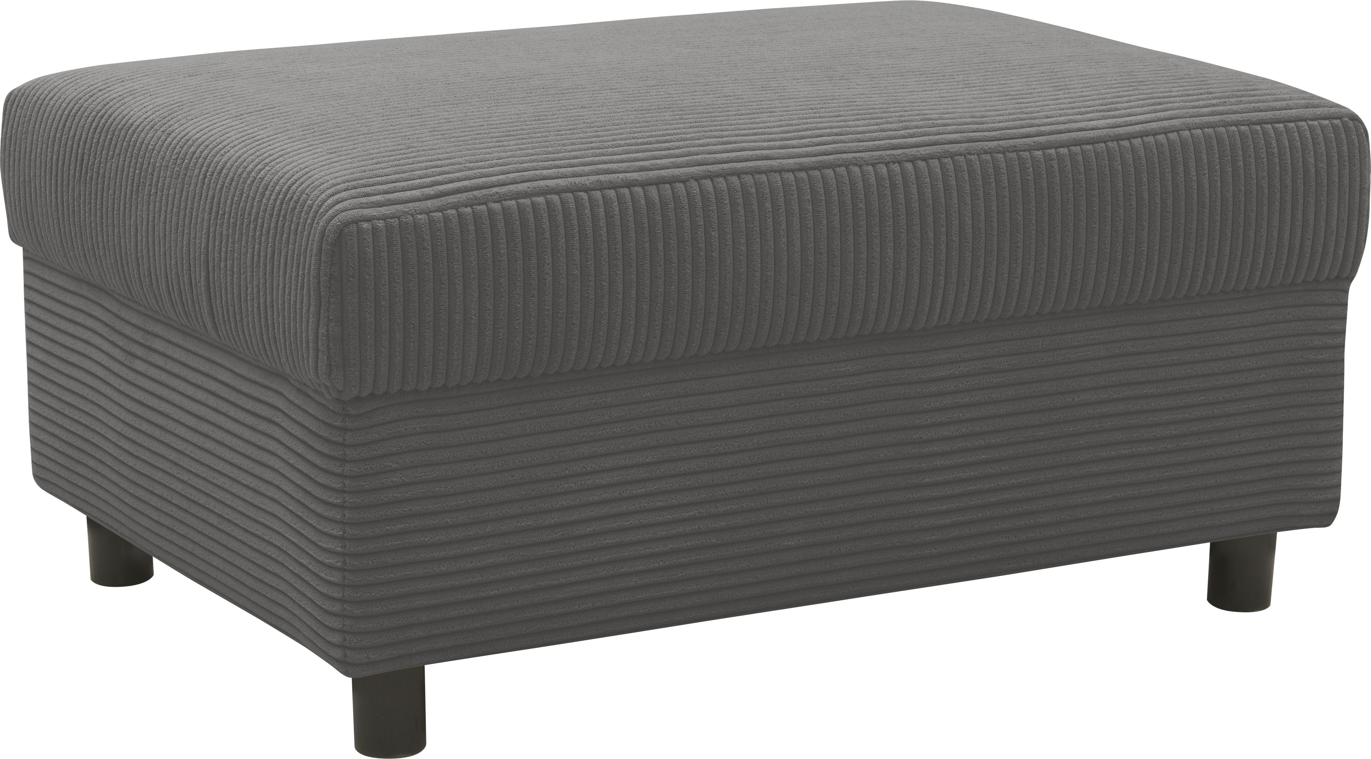DOMO collection Polsterhocker Turah 2 in Cord oder Luxus-Microfaser ...
