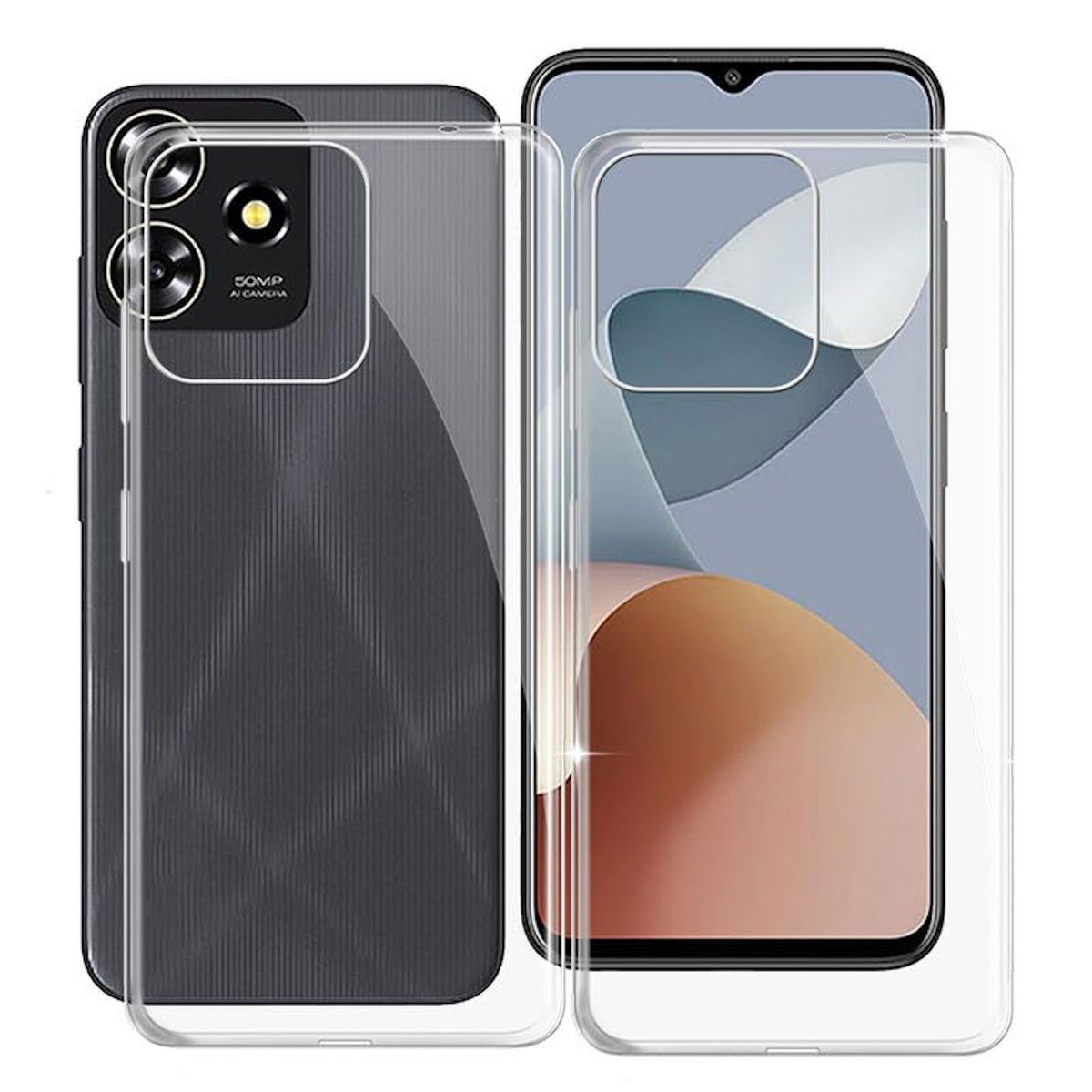 Wigento Handyhülle Für Zte Blade A73 4g V50s Axon 50 Lite Silikon Tpu