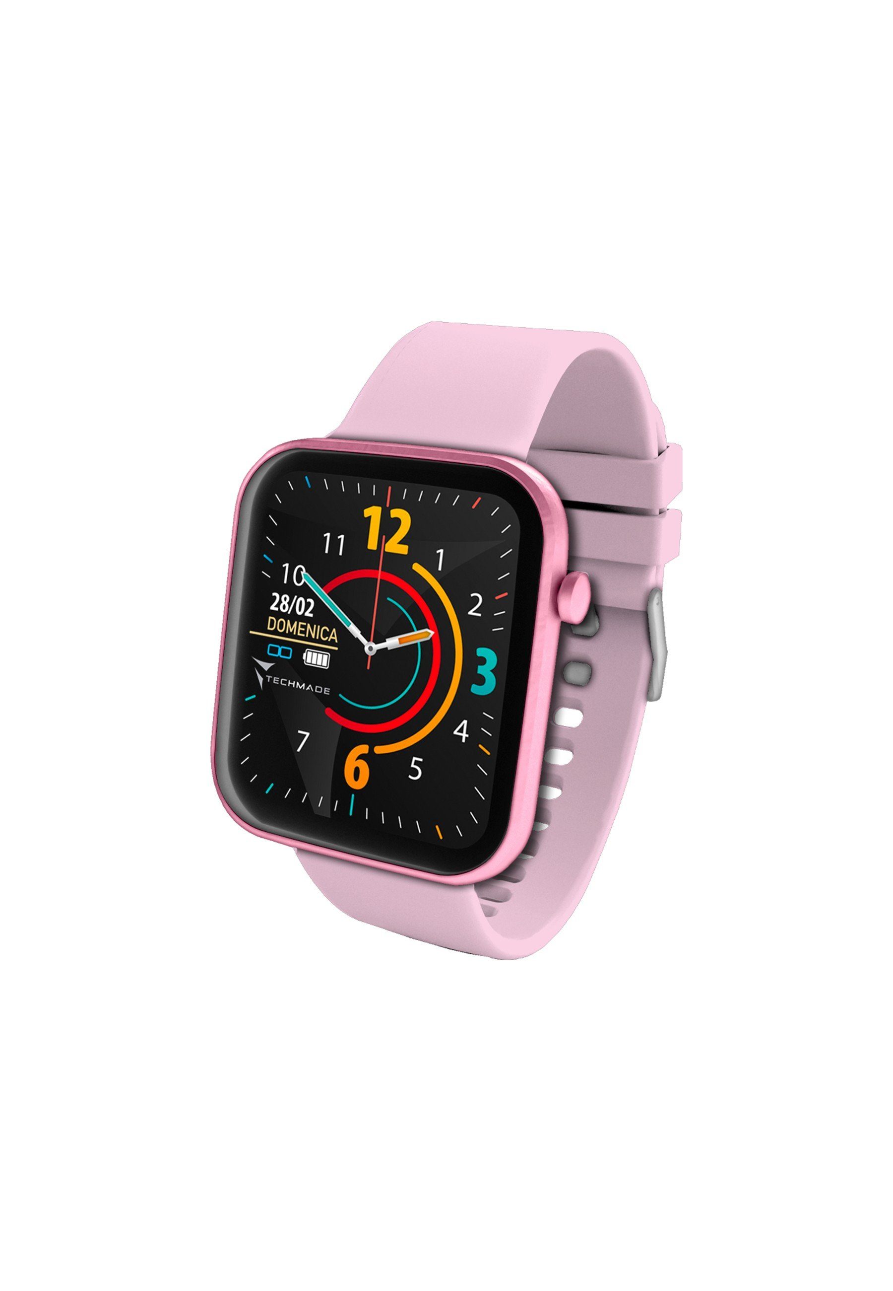 Techmade Smart Watch Hava Pink Smartwatch Set