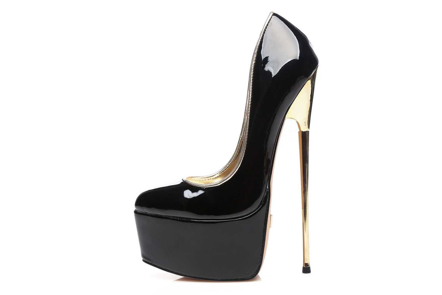 Giaro Hero 1001 Black Shiny High-Heel-Pumps