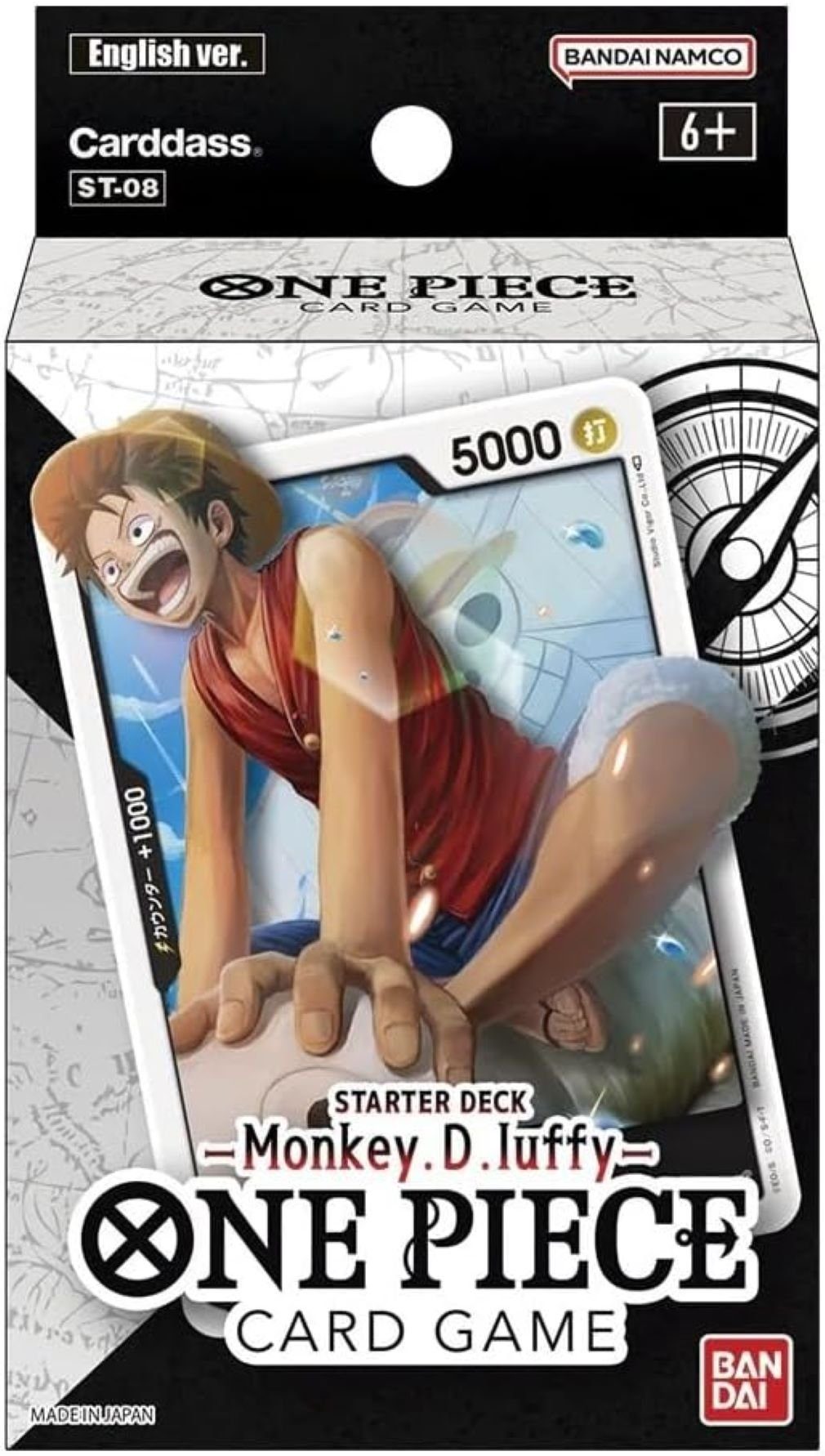 BANDAI NAMCO Sammelkarte One Piece Card Game - MONKEY D. LUFFY - ST08 Starter Deck, englische ...