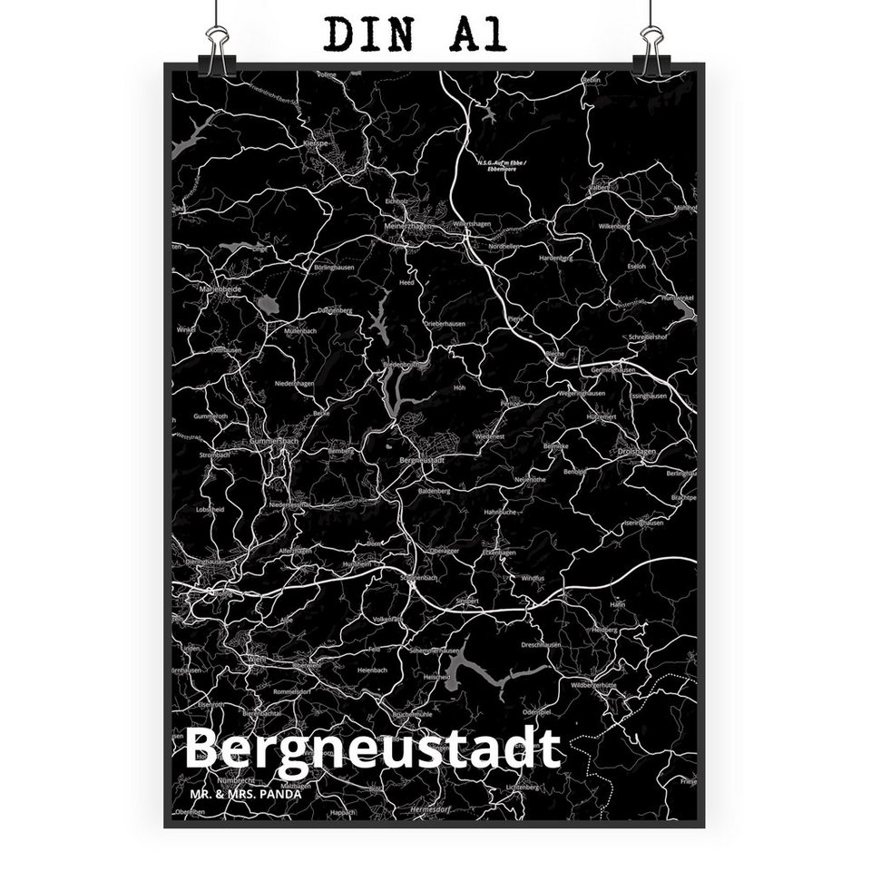 Mr And Mrs Panda Poster Din A1 Bergneustadt Geschenk Städte