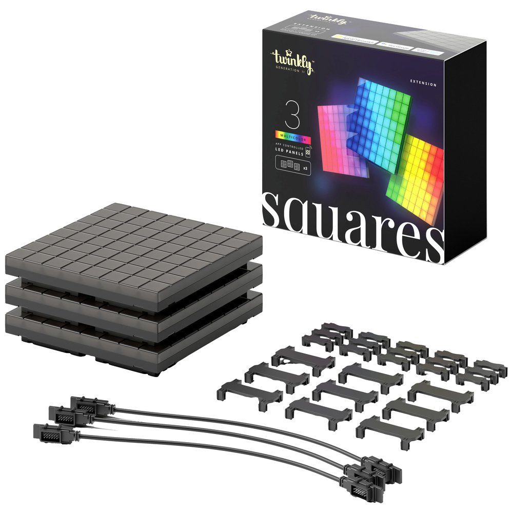 twinkly LED Panel Twinkly SQUARES TWQ064STW-03-BAD LED-Panel RGB