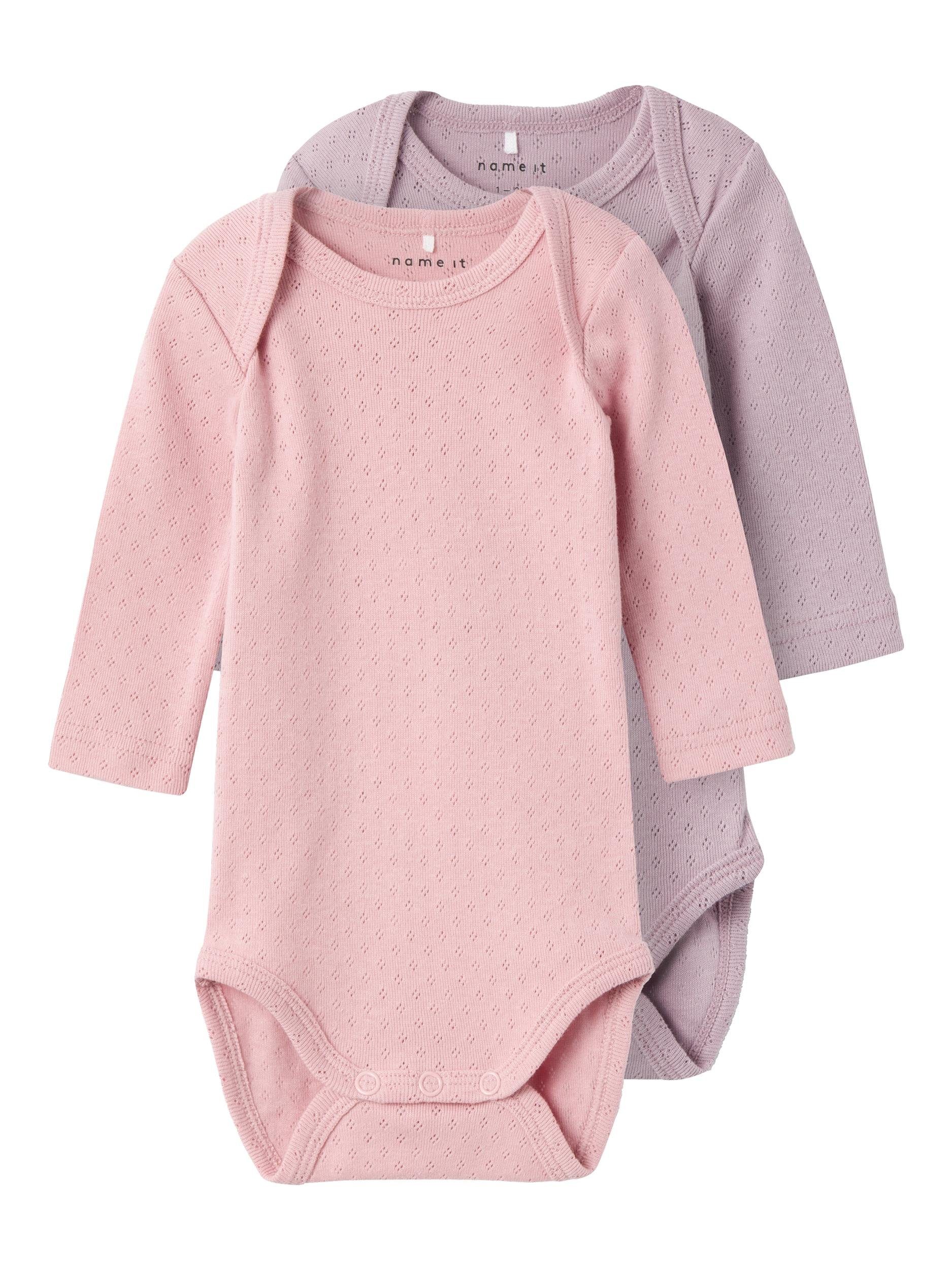Name It Langarmbody Nbfbody 2p Ls Needledrop Noos Packung 2 Tlg