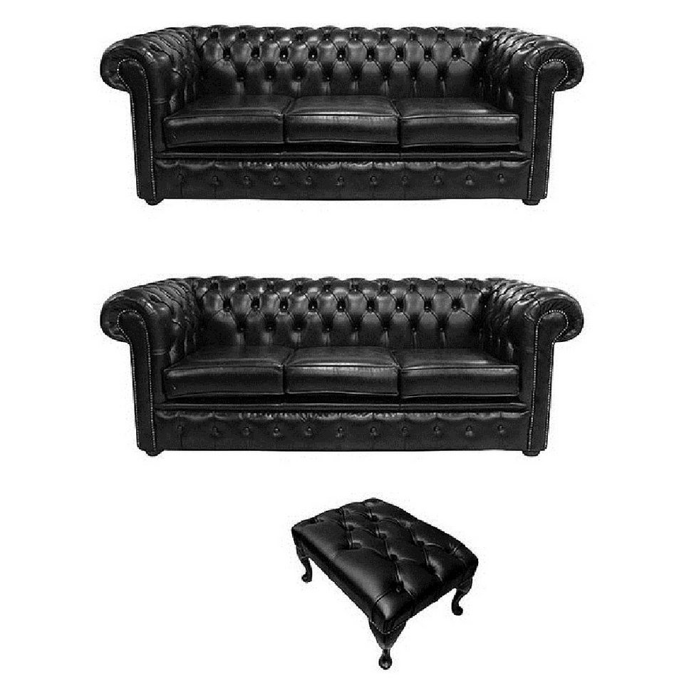 Jvmoebel Sofa Chesterfield Polster Sofa Klassische Couch Sofagarnitur