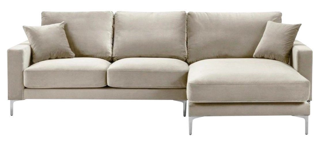 Xlmoebel Ecksofa Beige Ecksofa Stoff Polster Sofa Couch Design