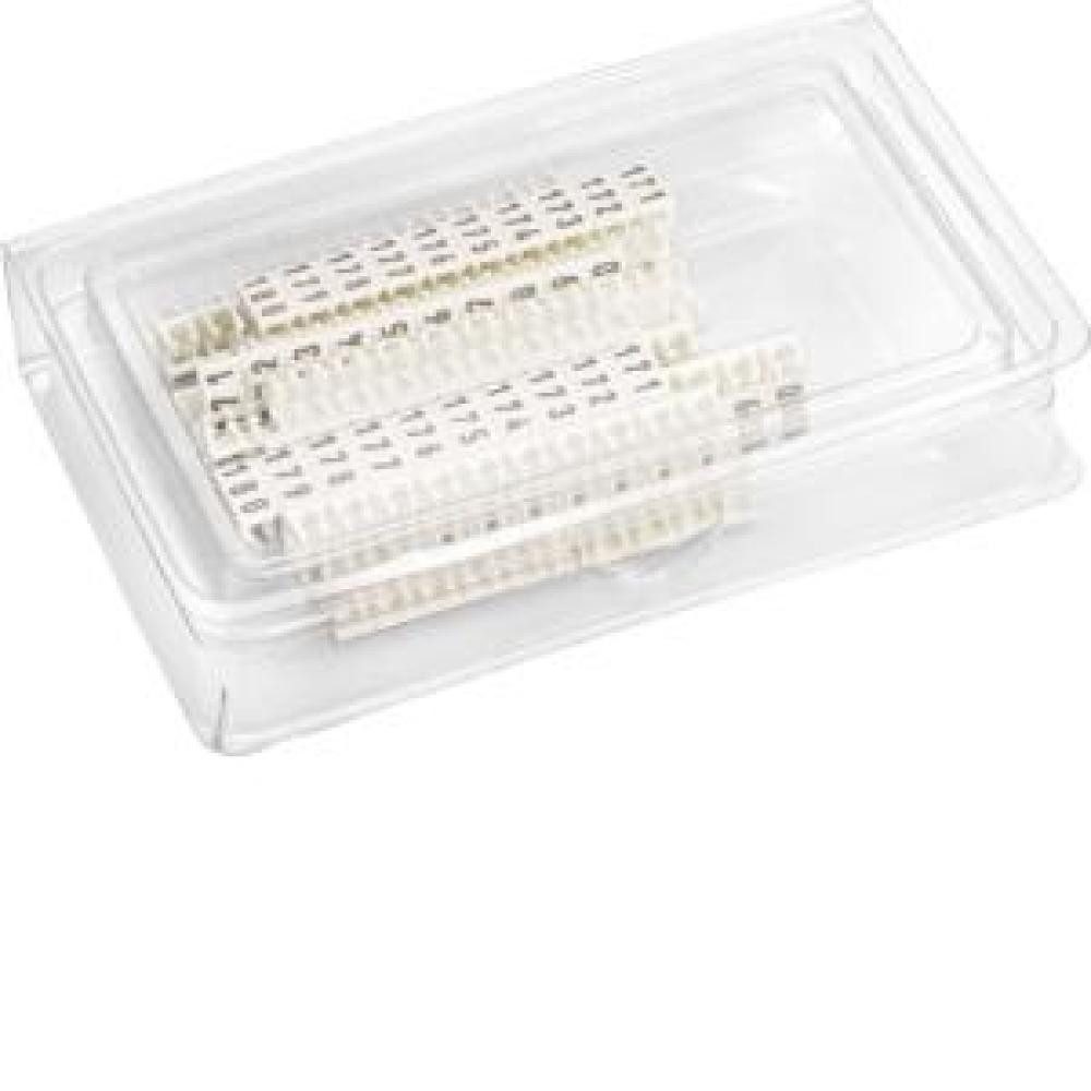 Hager Verteiler Hager Bezeichnungsclips L1,L2,L3,N,PE(25 Äste) KWL004