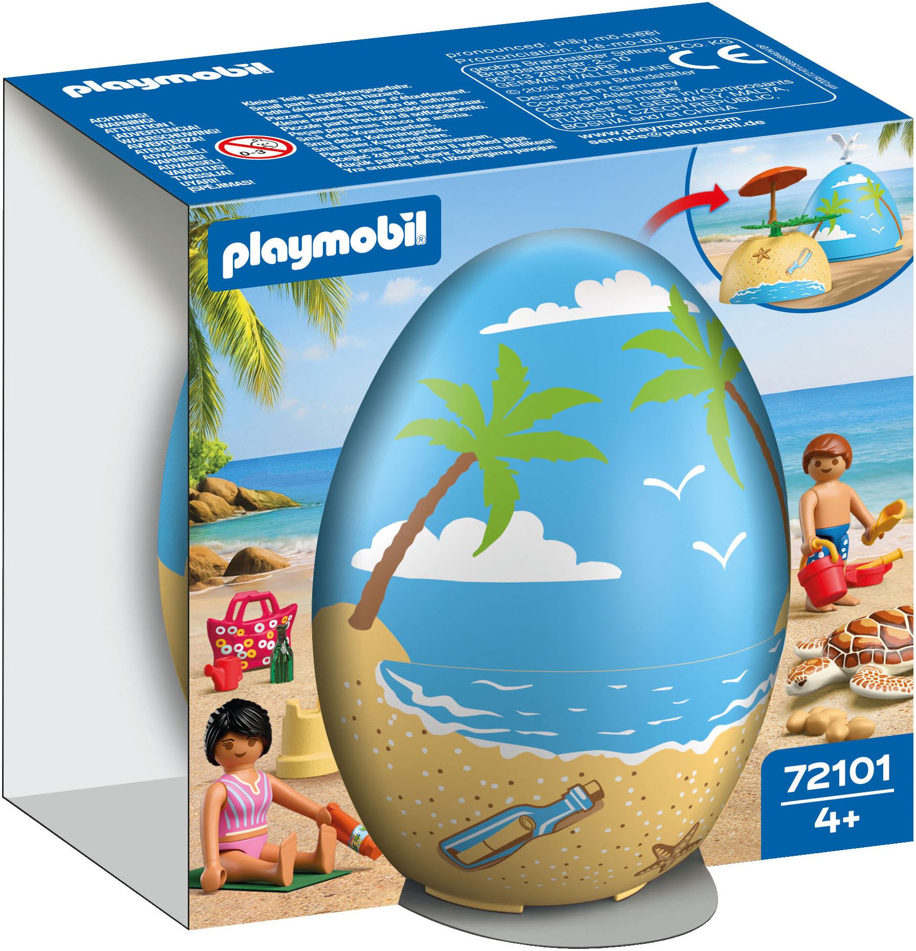 Playmobil® Spiel-Ei: Strandurlaub (72101), My Life Konstruktions ...