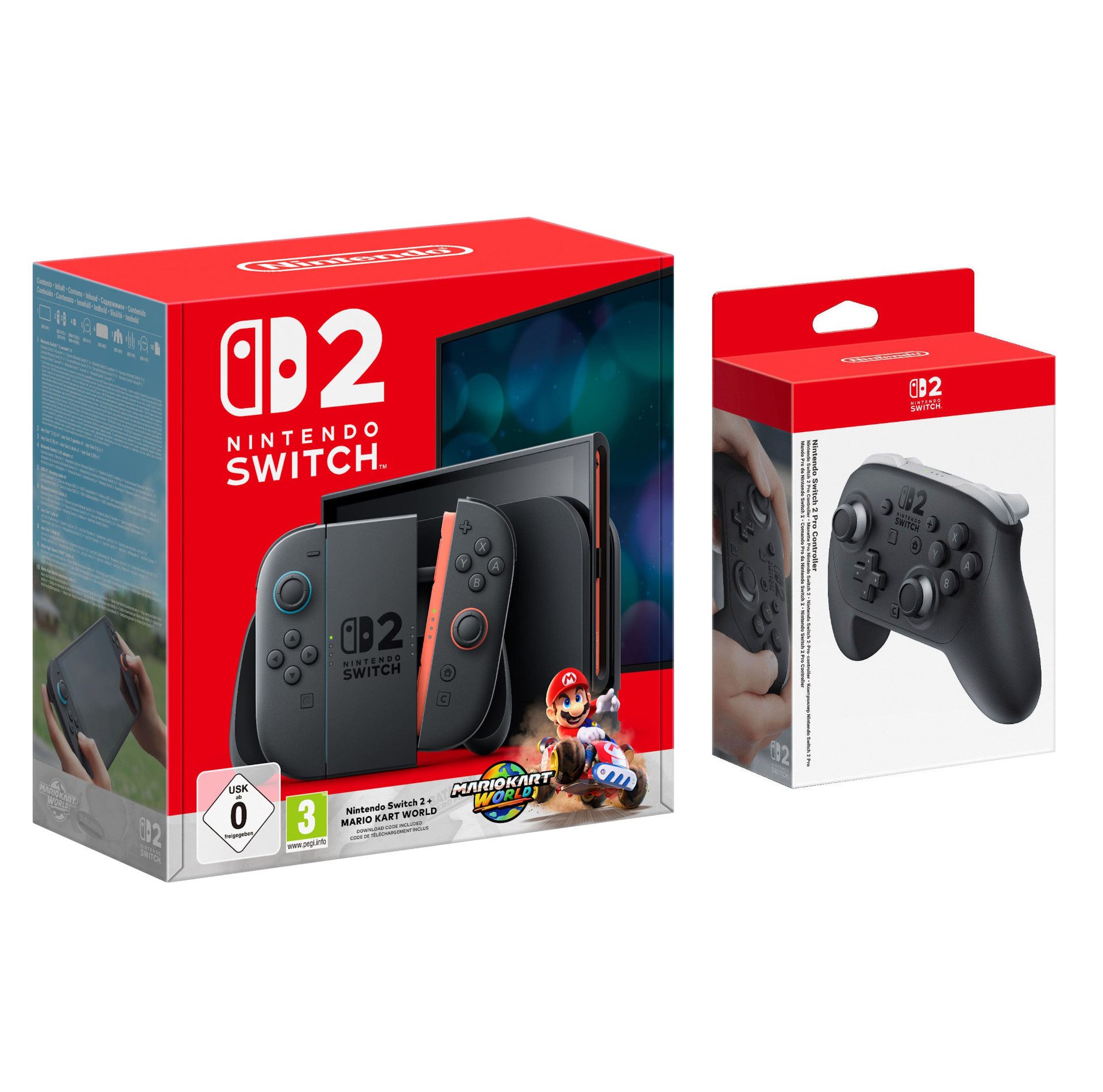 Nintendo Switch 2 Nintendo Switch 2 Mario Kart World + Pro 2 Controller ...