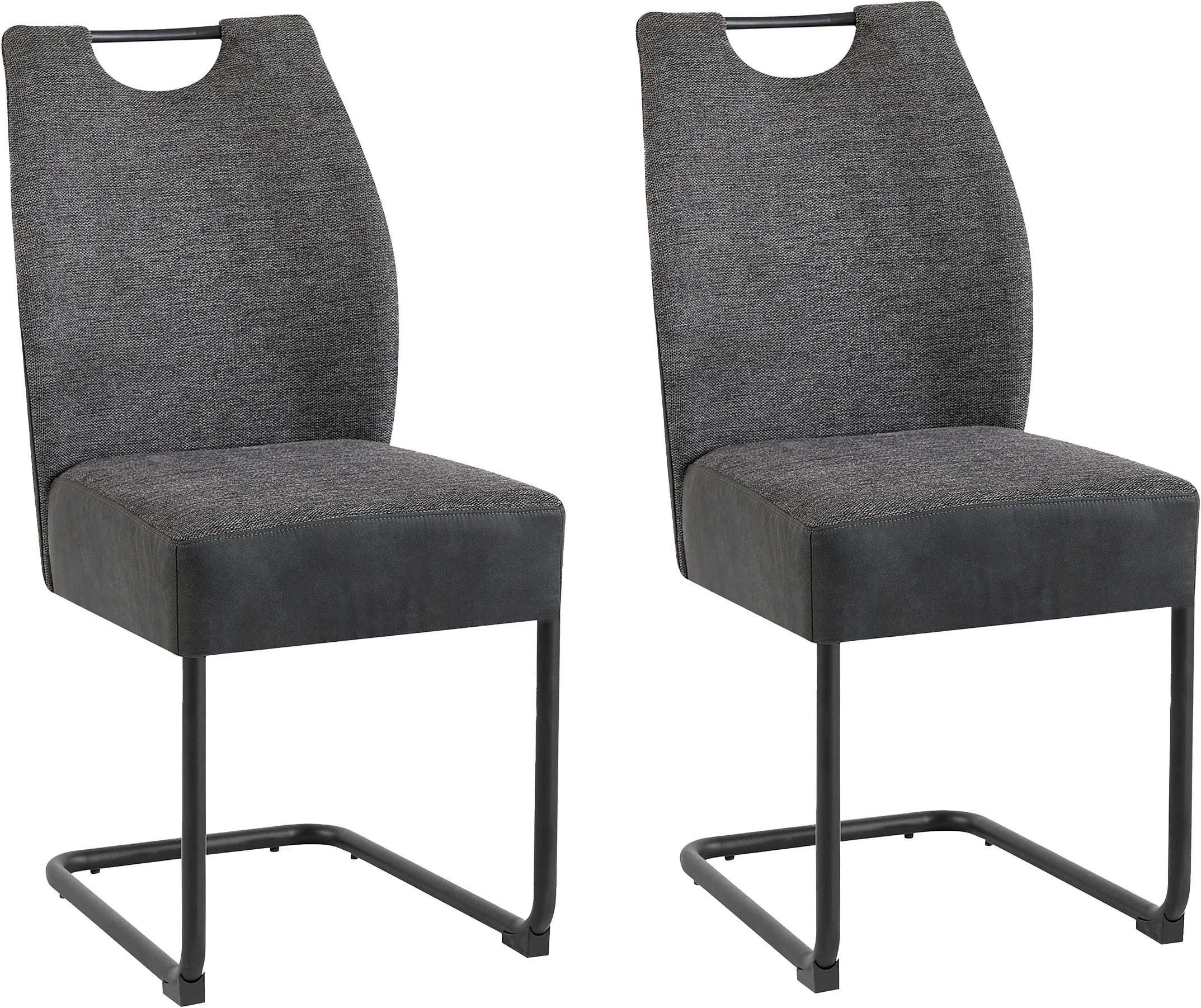 byLIVING Freischwinger Peter-XXL 2er-Set (Set, 2 St), mit gemütlicher Federkernpolsterung und ...