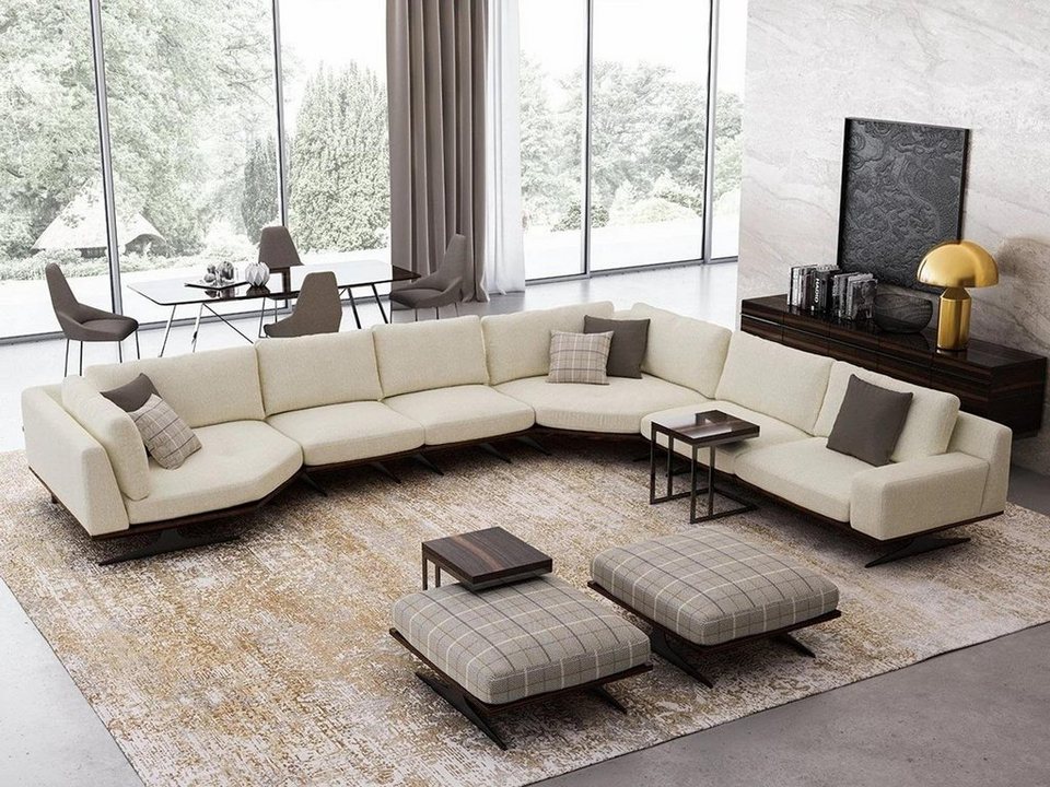 Jvmoebel Wohnzimmer Set Design Wohnzimmer Set 5tlg Ecksofa L Form 2x