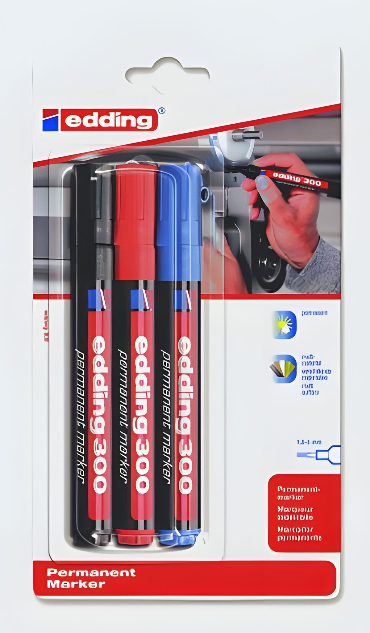 edding Permanentmarker edding 8400 CD/DVD/BD Marker sortiert (4er Blister)