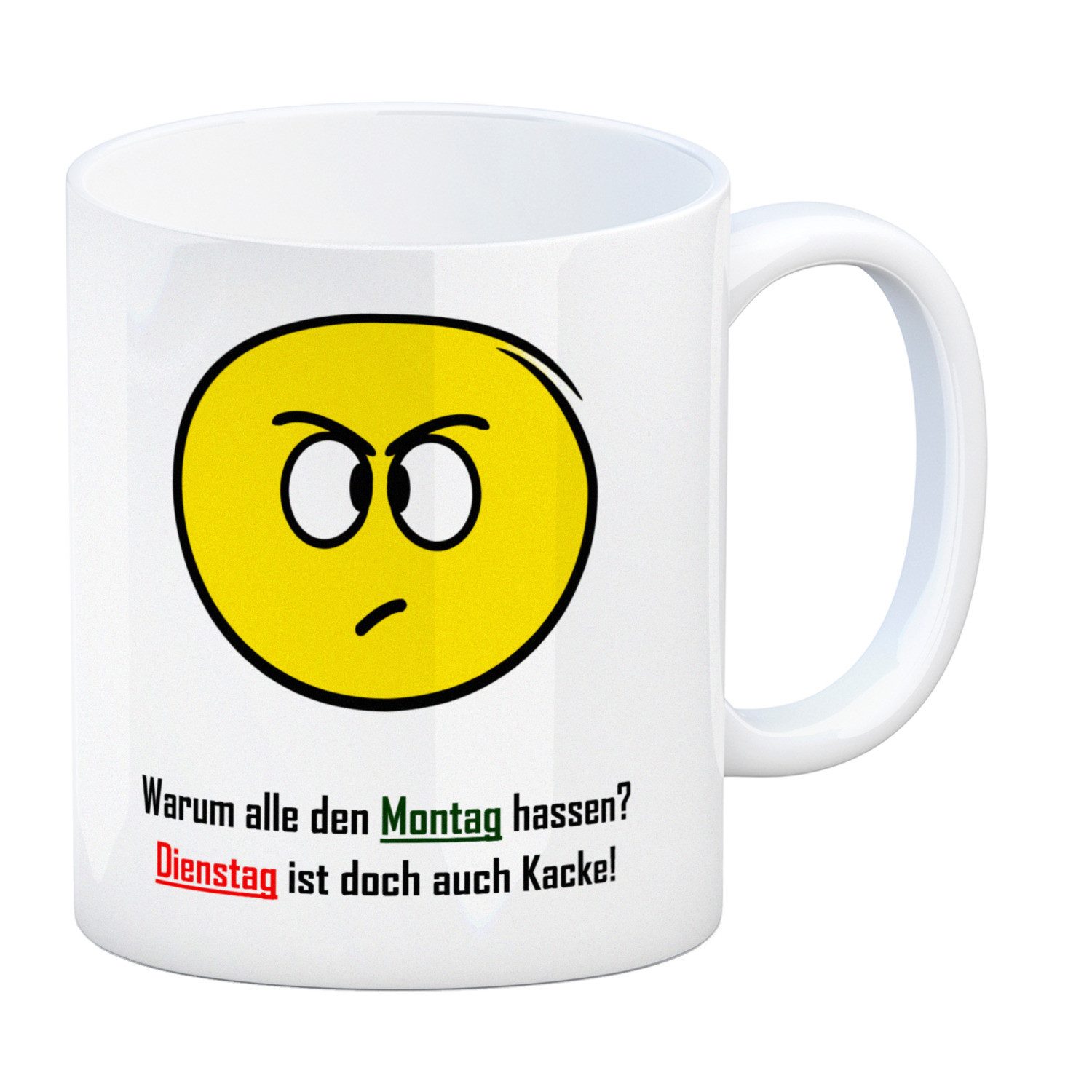 Speecheese Tasse Kaffeebecher Mit Spruch Warum Alle Den Montag Hassen