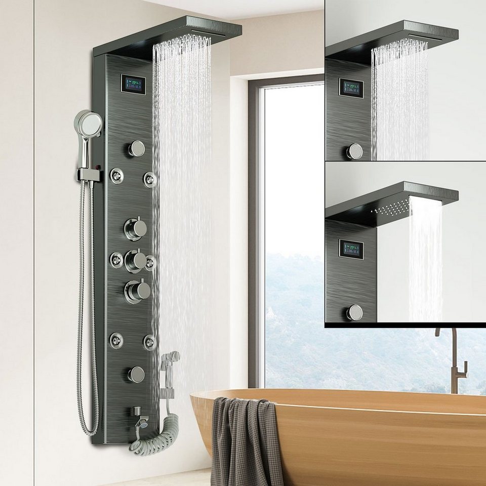 Mulisoft Duschsystem Duschpaneel Mit Regendusch Massagedüsen